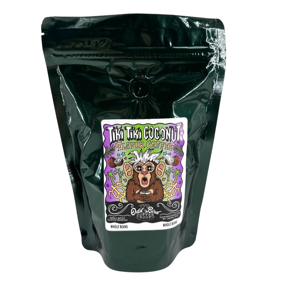 WHOLE BEAN Tiki Tiki Coconut Odd Bird Coffee Co. 8 Oz Bag