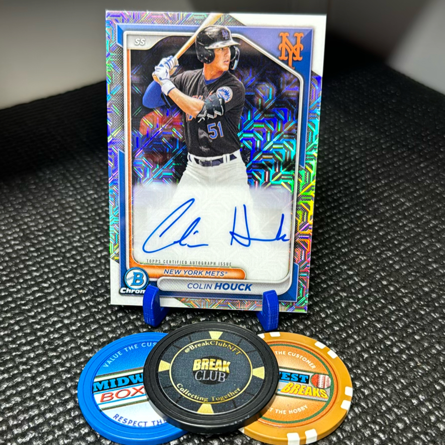 2024 Colin Houck Mega Mojo Auto New York Mets