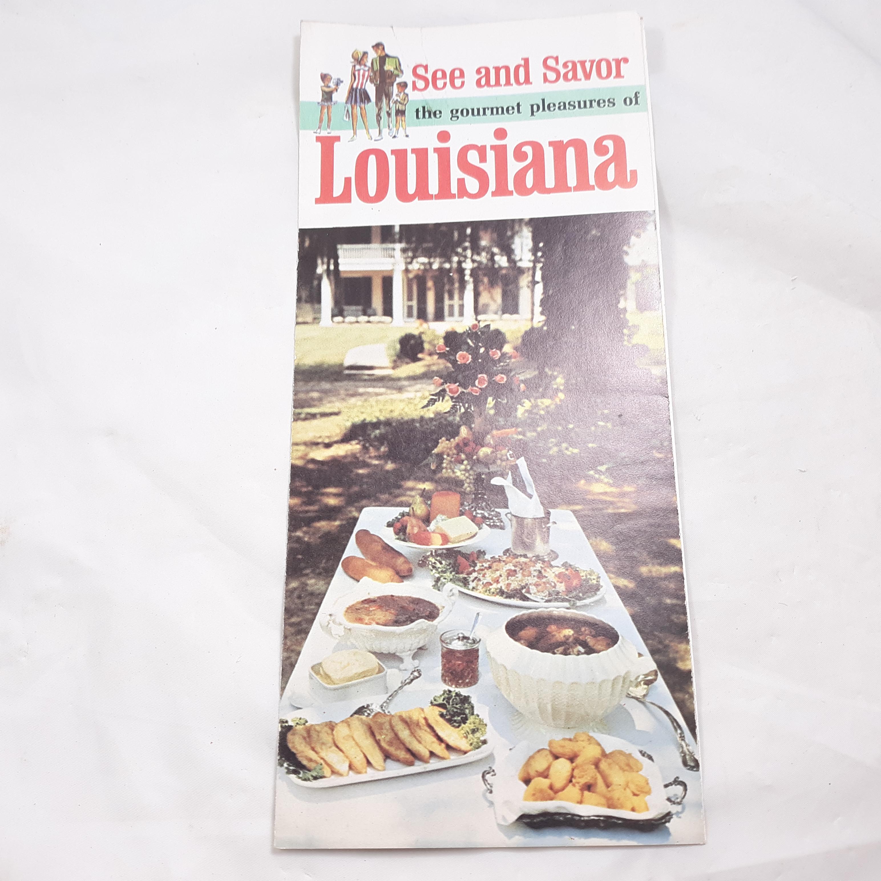 Vintage 1970's Travel Brochure Southern Food Louisiana USA
