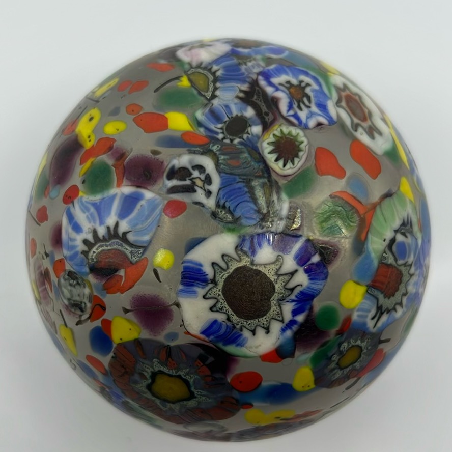 Herbert A. Thomas 2000 Signed Iridescent Jumbled Cane Art Glass ...