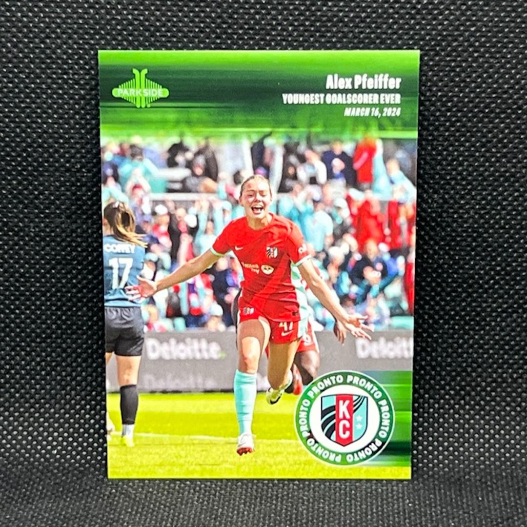 Alex Pfeiffer 2024 NWSL Parkside Pronto /642 Soccer Card KC Current