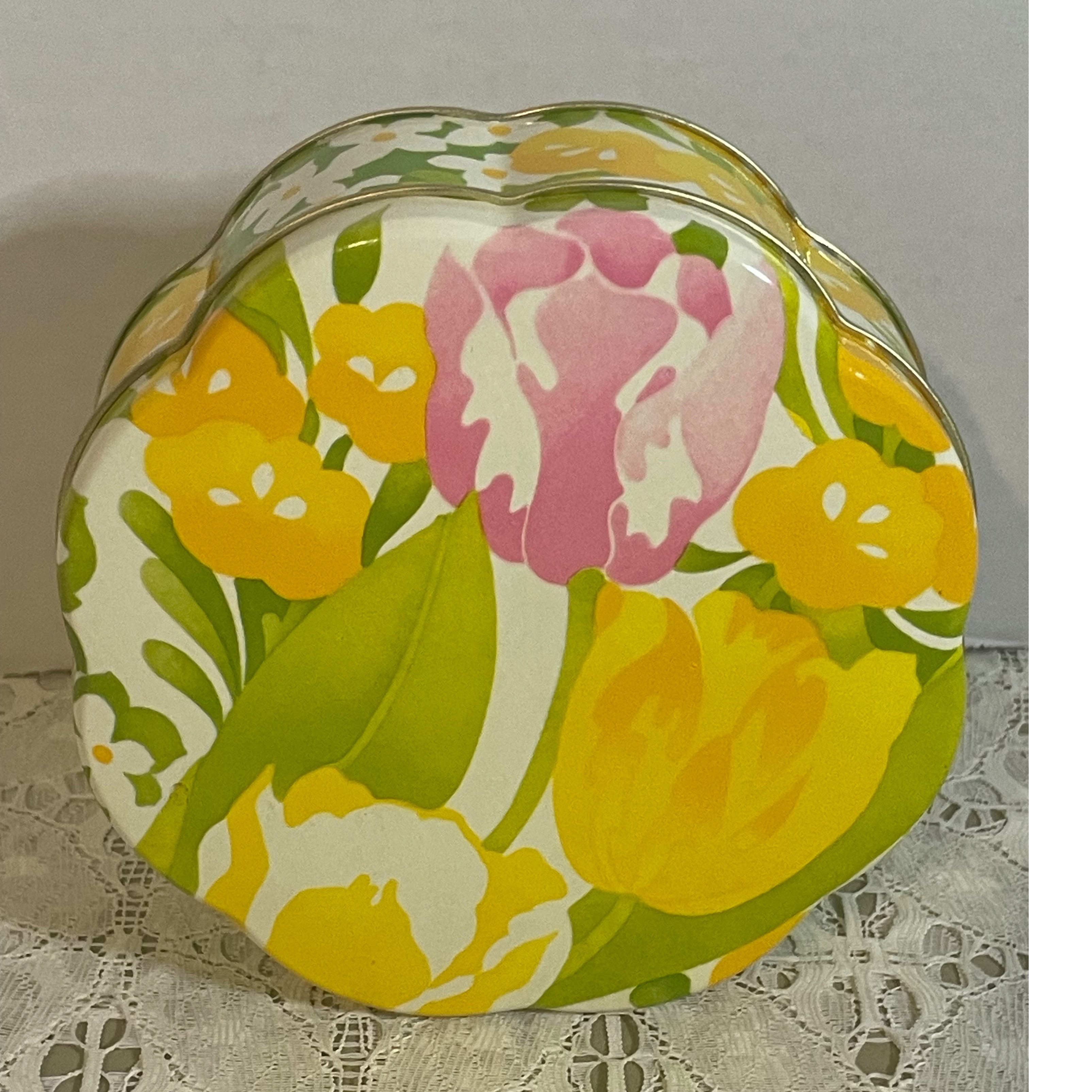Vintage Avon Floral Dusting Powder Container