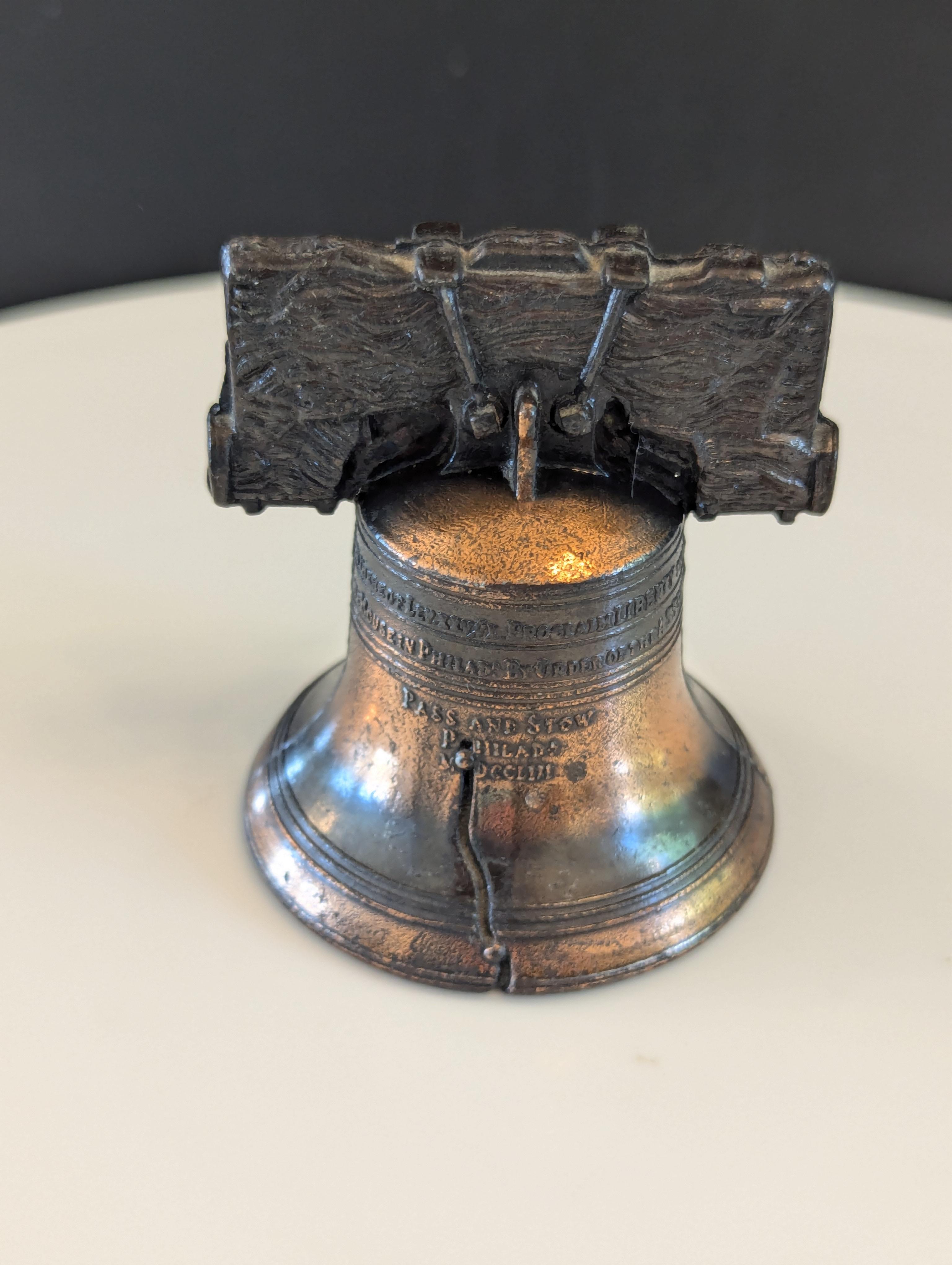 Vintage Liberty Bell Replica, Patriotic Decor