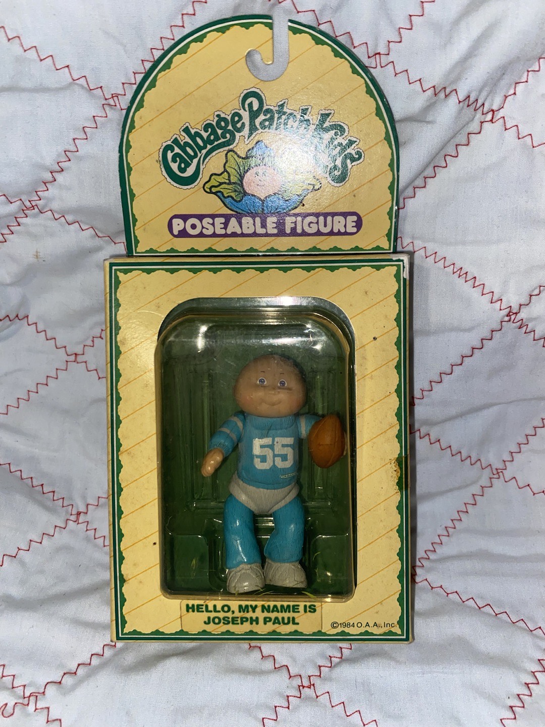 Vintage Cabbage Patch Kids Pose-able Figure Joseph Paul 4” 1984