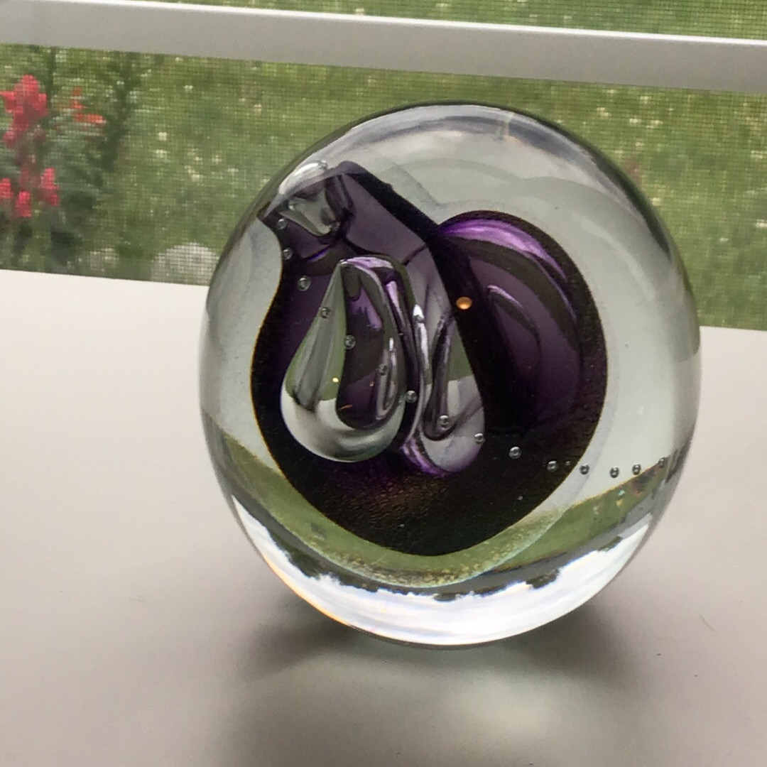 1993 Signed Eickholt Large Paperweight