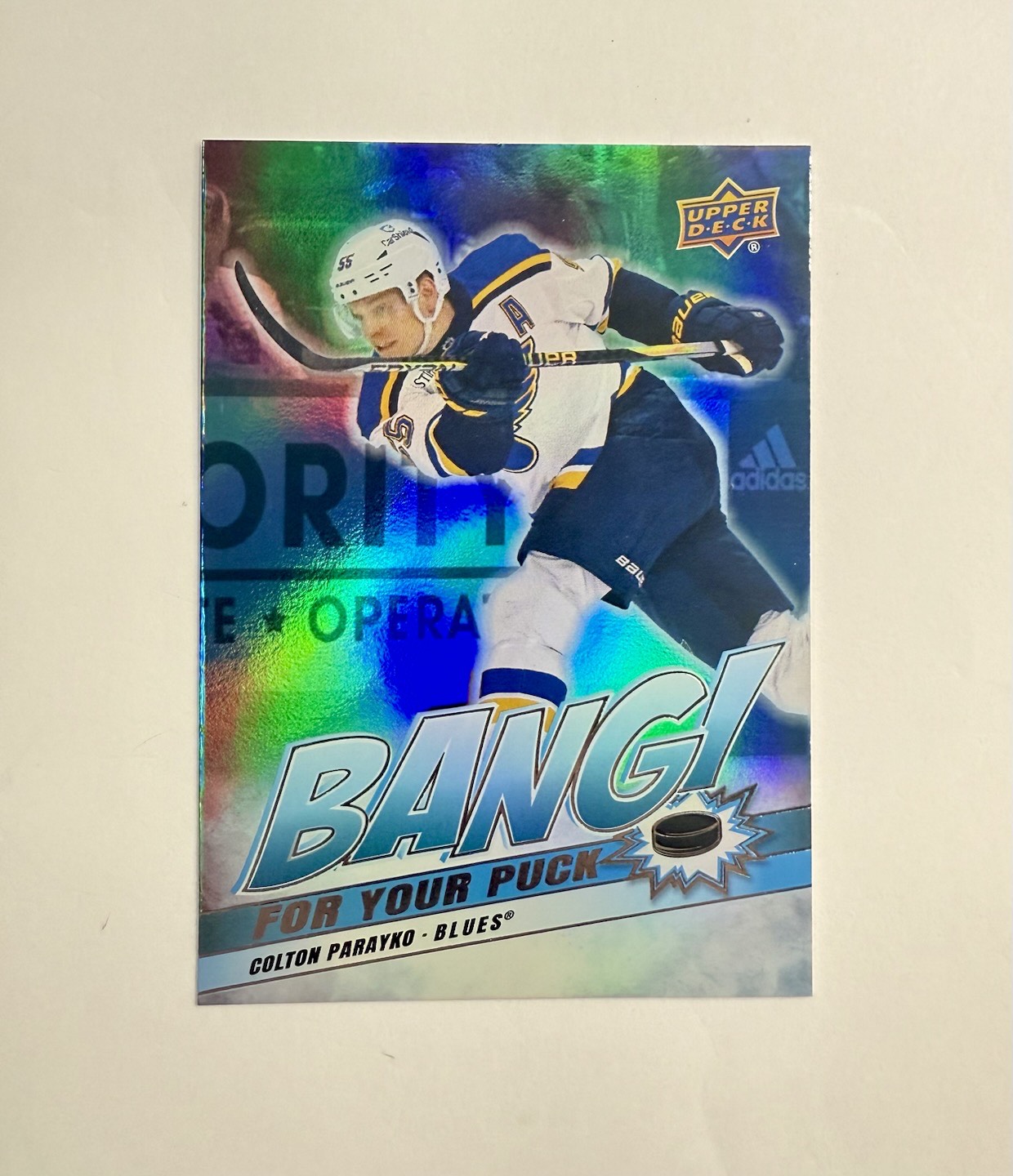 Colton Parayko 2024-25 Upper Deck Series 2 Bang! for your Puck St Louis ...