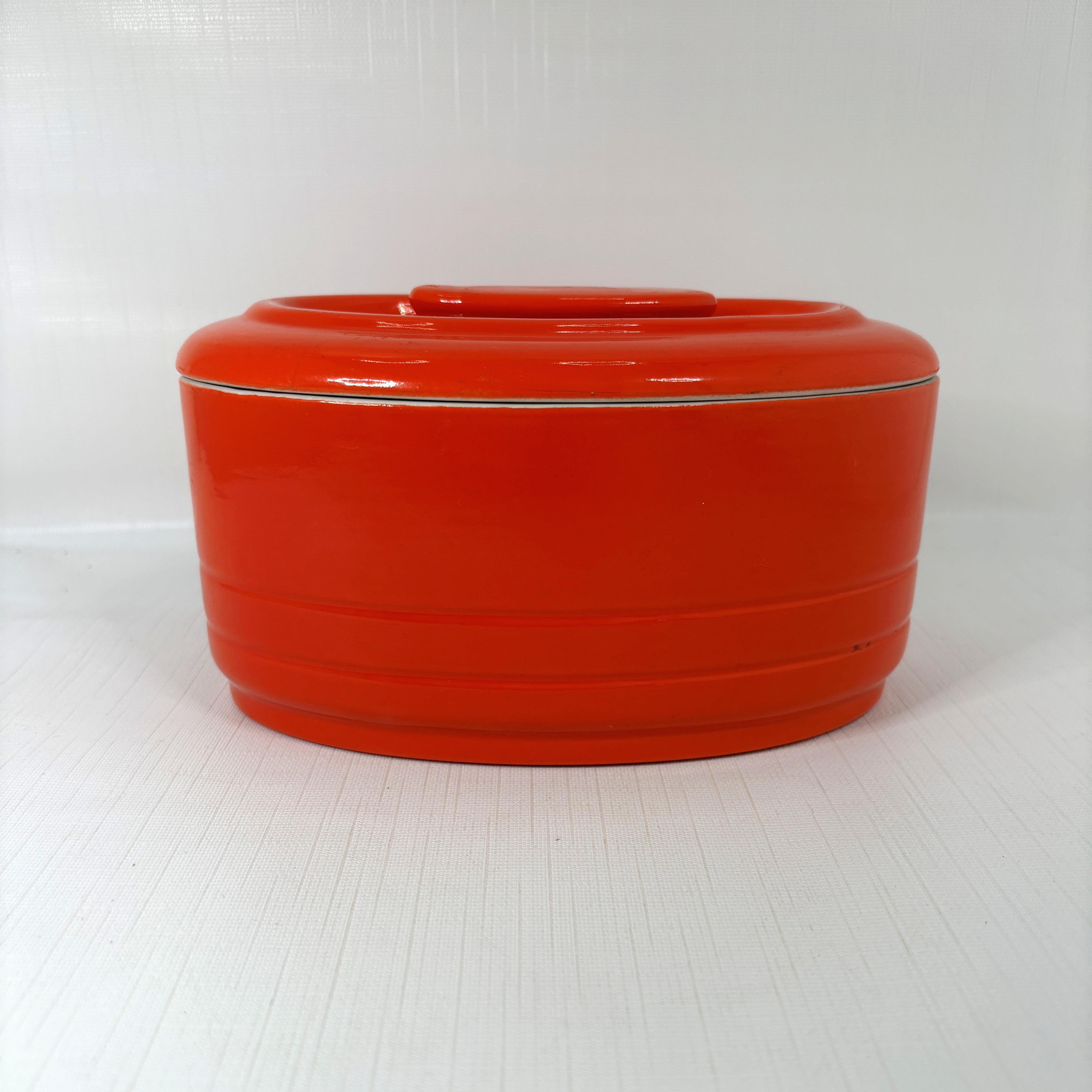 Hall Westinghouse Hercules Covered Dish Oval Orange Refrigerator 50s ...
