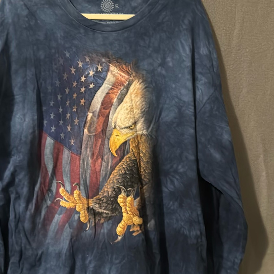 The Mountain Long Sleeve Xl American Flag/eagle