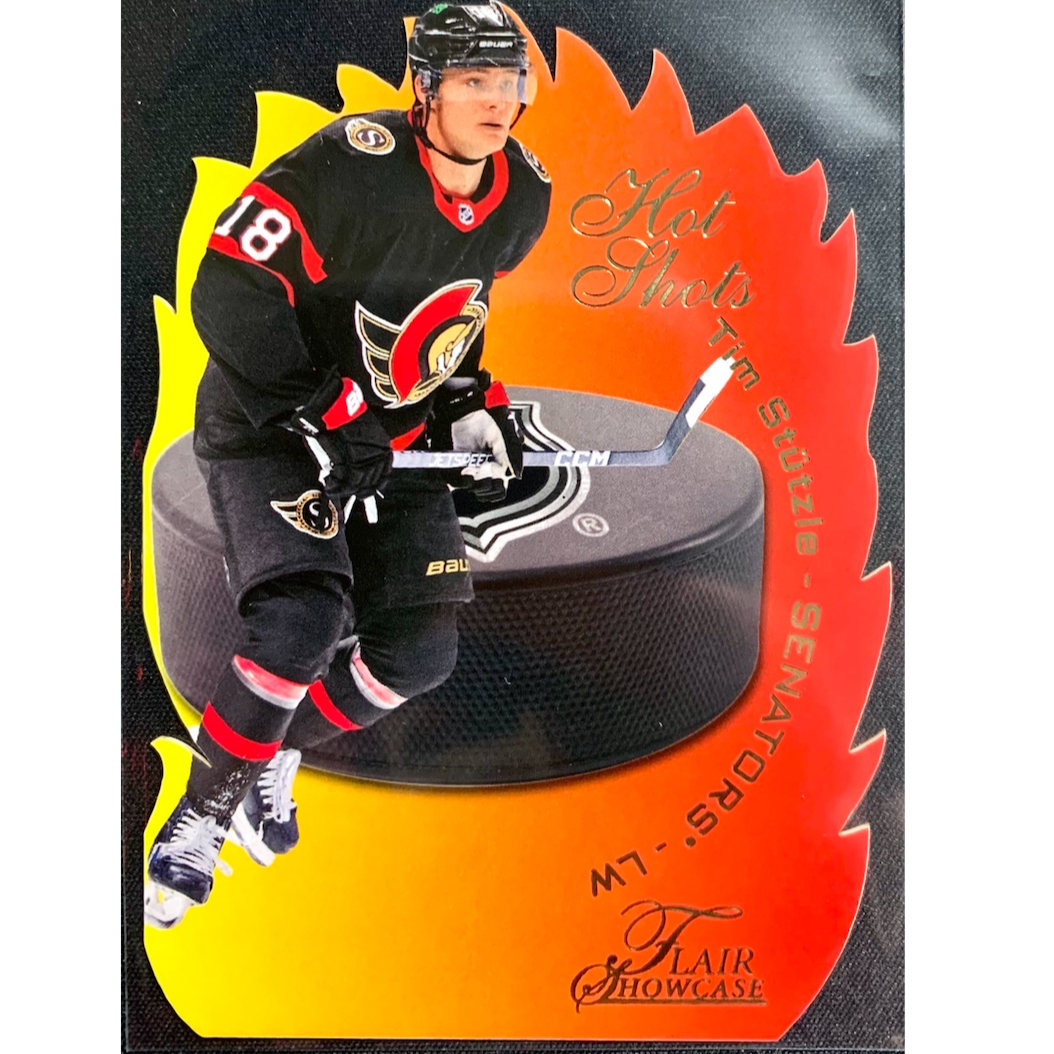 Tim Stutzle 2022-2023 Skybox Metal Hot Shots Die Cut Ottawa Senators