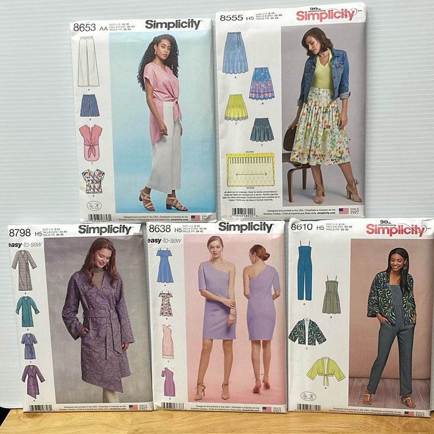 Simplicity Sewing Pattern Lot #3 New/Uncut (Add-ons?)