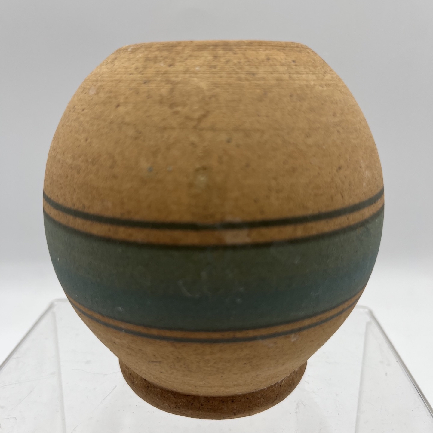 Alfadom Dominican Pottery Unglazed Bud Vase 3.5”