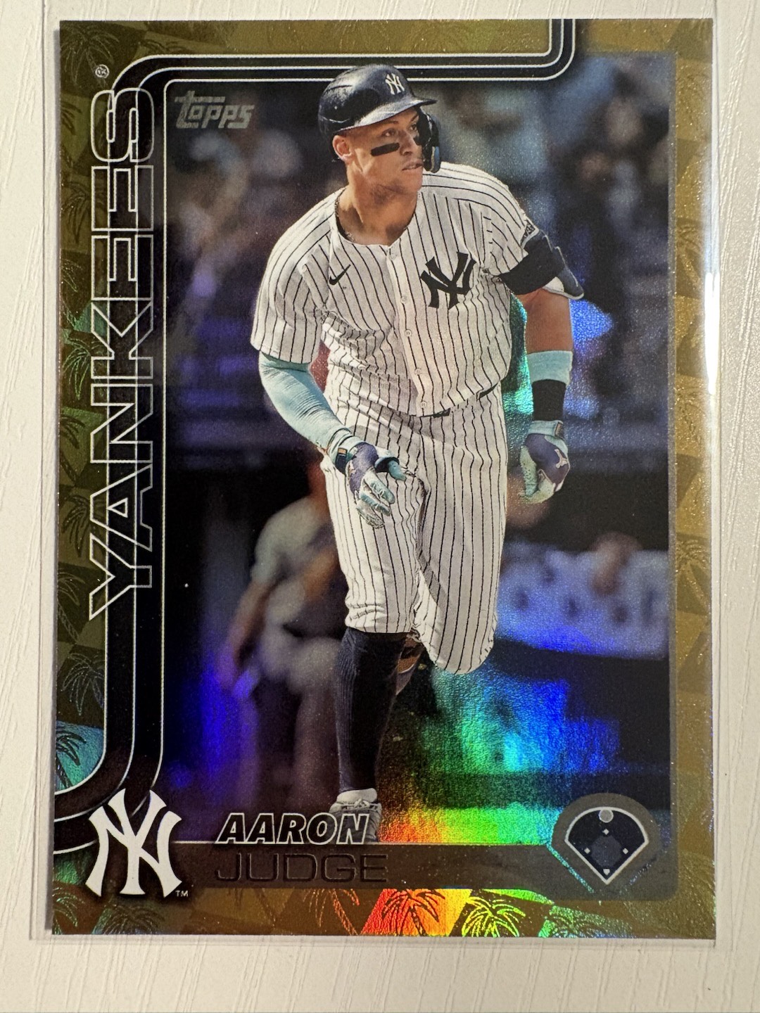2025 Topps Series 1 Aaron Judge Gold /50 Spring Training Variation New ...