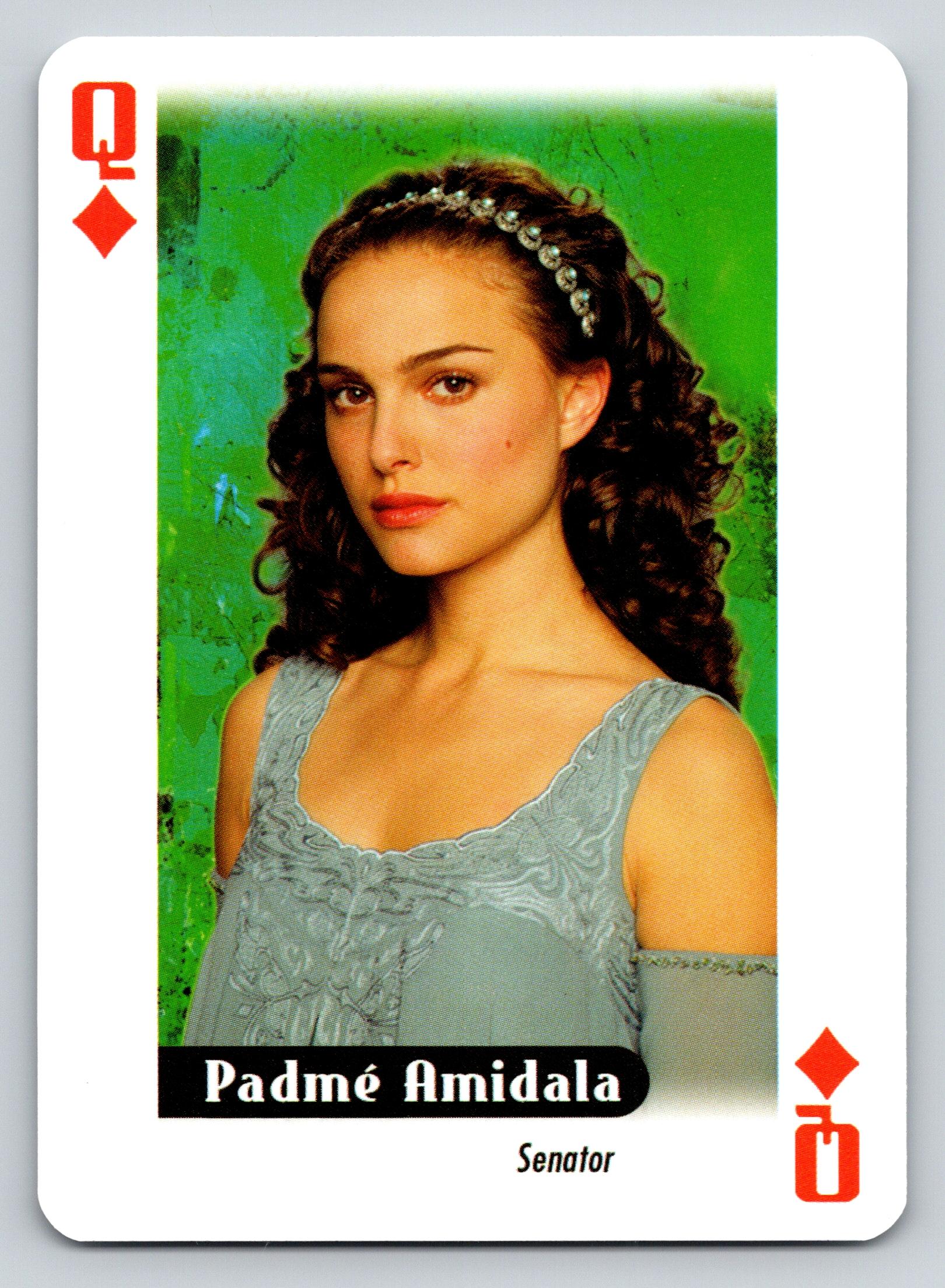 Star Wars Padme Amidala Swap Card Queen of Diamonds Playing Card - TC537