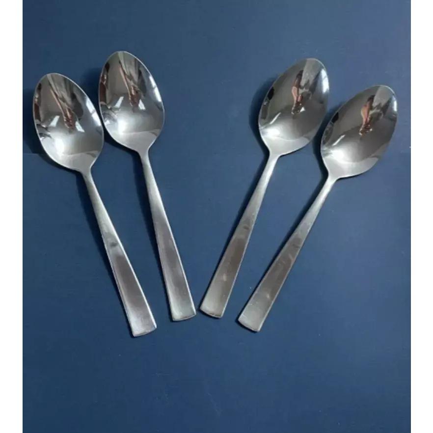 Pfaltzgraff Flatware Satin Danford Soup Spoons Tablespoons Set 4 ...