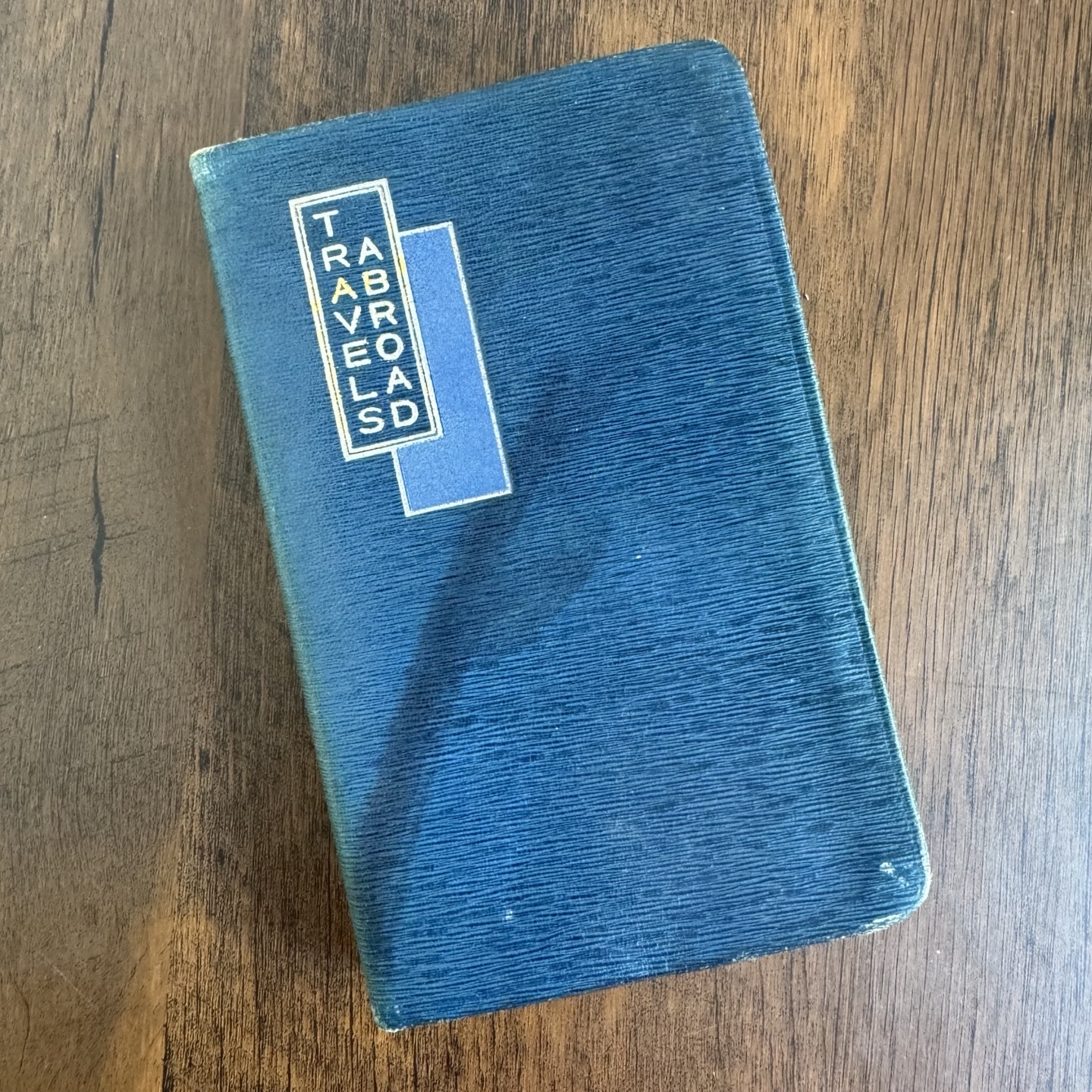 Vintage Used Travel Diary With Map 1959 European Travels