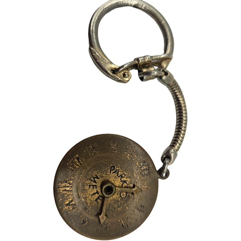 Vintage Brass Parking Meter Keychain