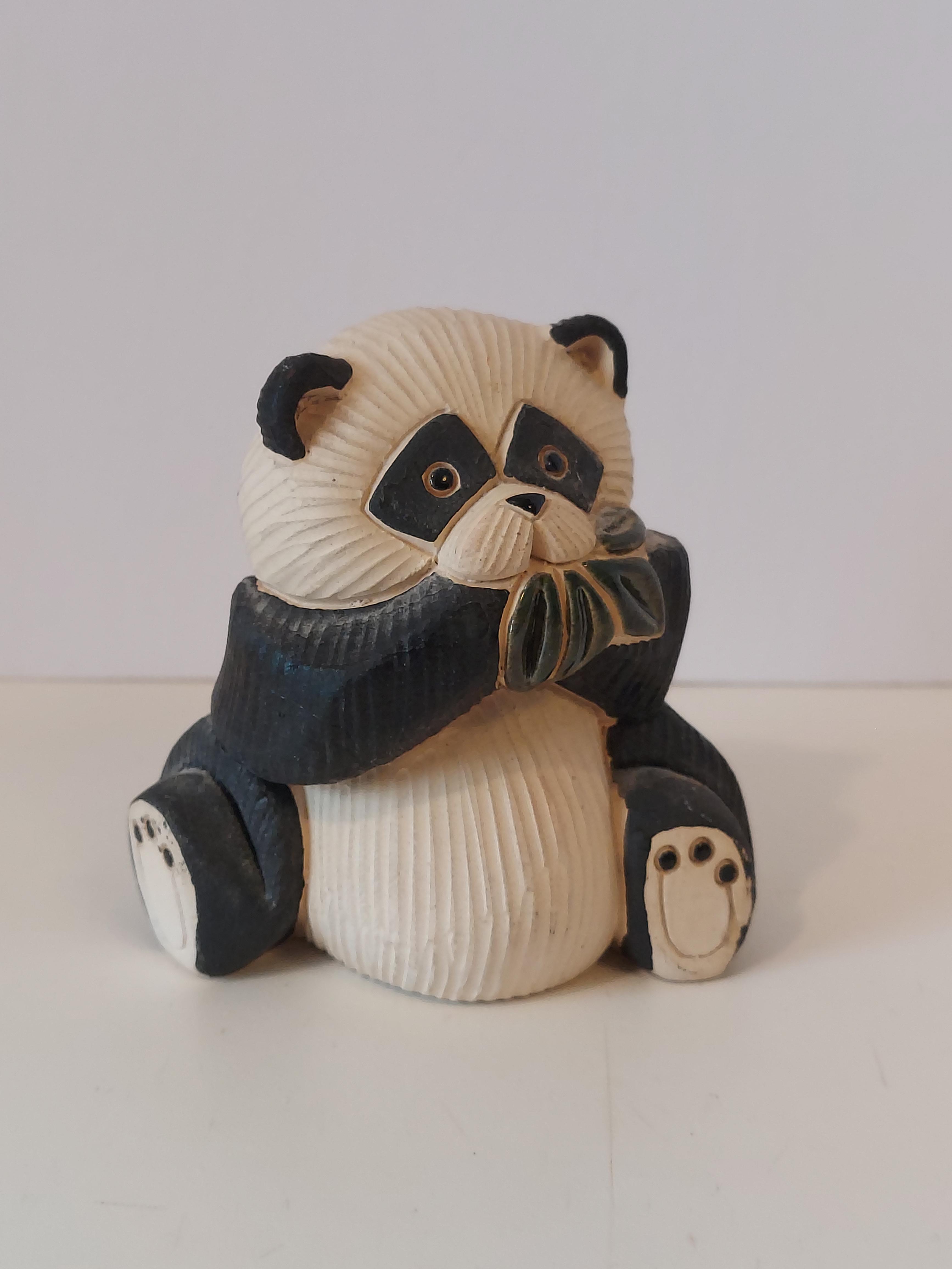 Artesania Rinconada Panda Figurine