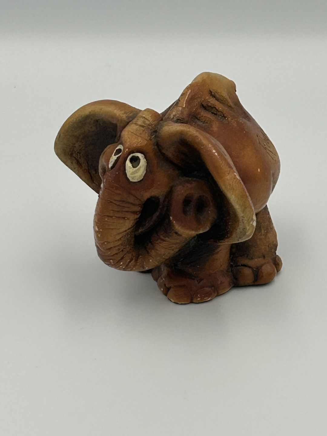 Vintage John Raya Elephant Figurine Beasties Of The Kingdom 1984