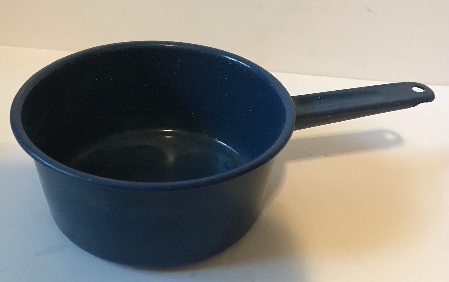 VINTAGE Speckled Blue/white Enamelware Camp Cookware Pot Saucepan ...