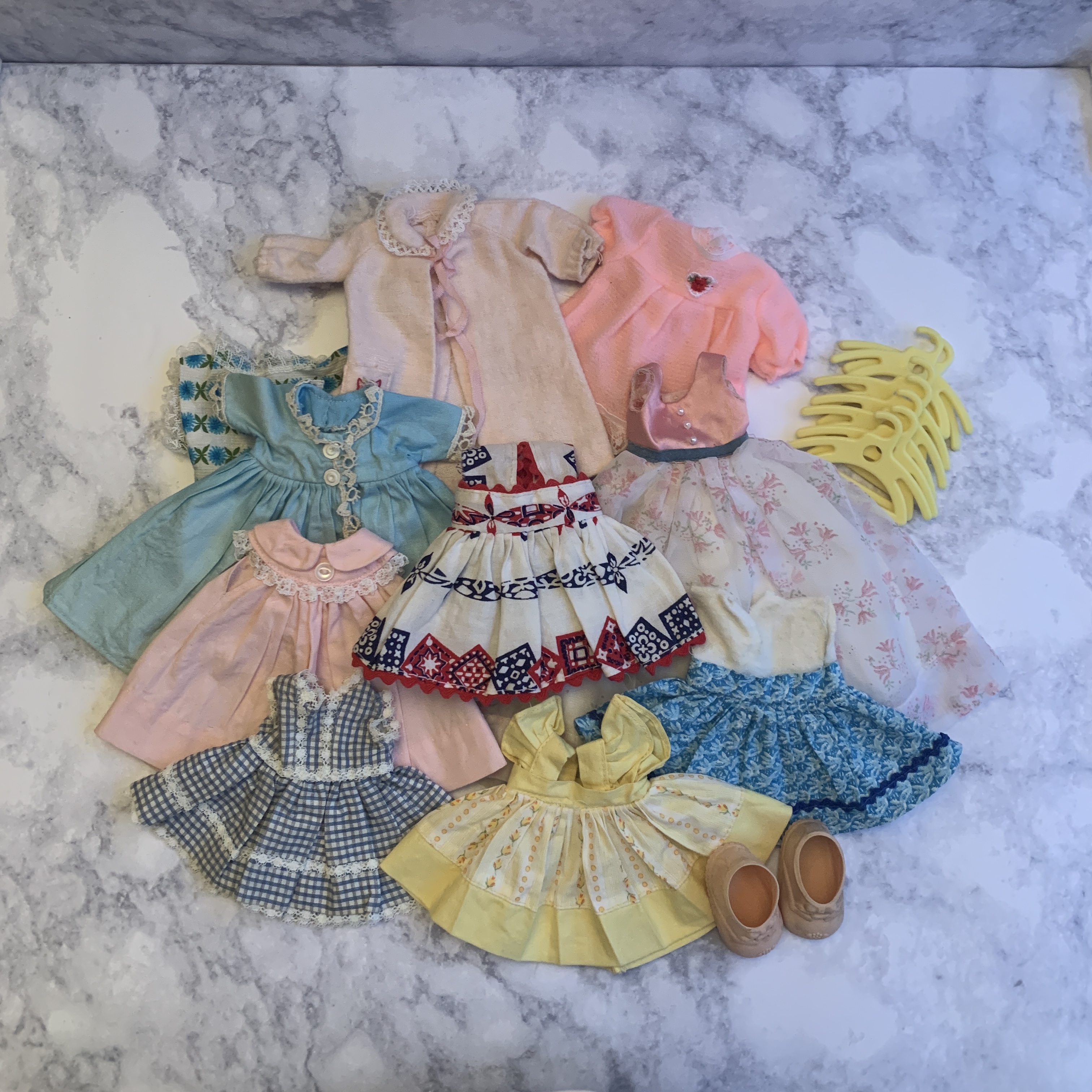 Vintage Lot 9 Doll Dresses 1950's-60's Ginny Vouge Doll Pepper Skipper ...