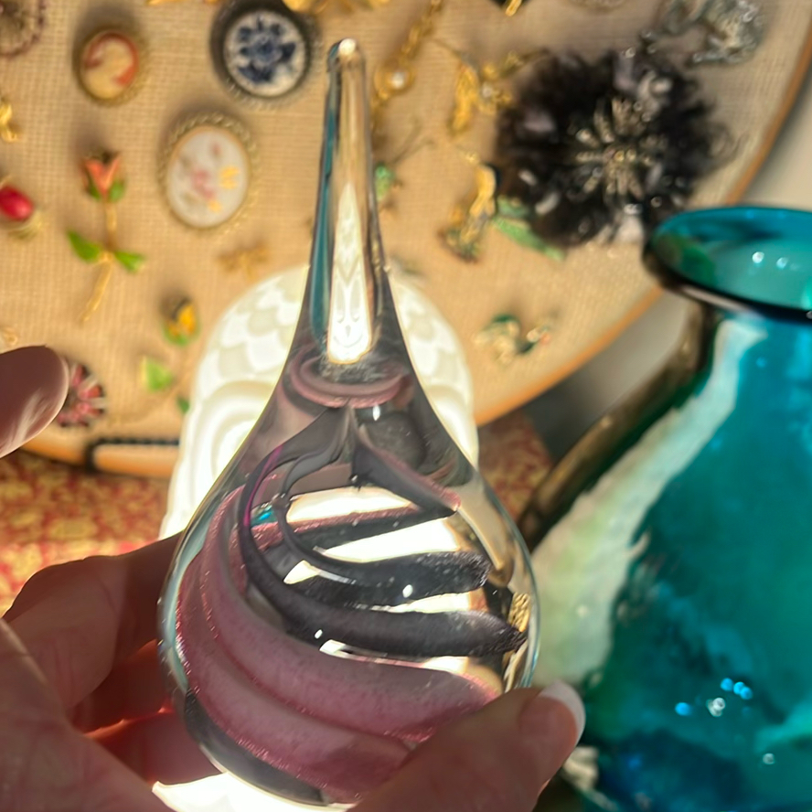 Swirl Water Drop Paperweight.
