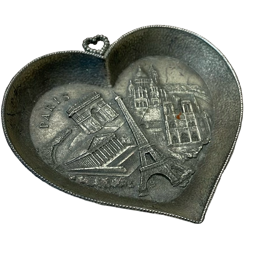 Vintage Trinket Dish Scenes Of Paris. Made In France