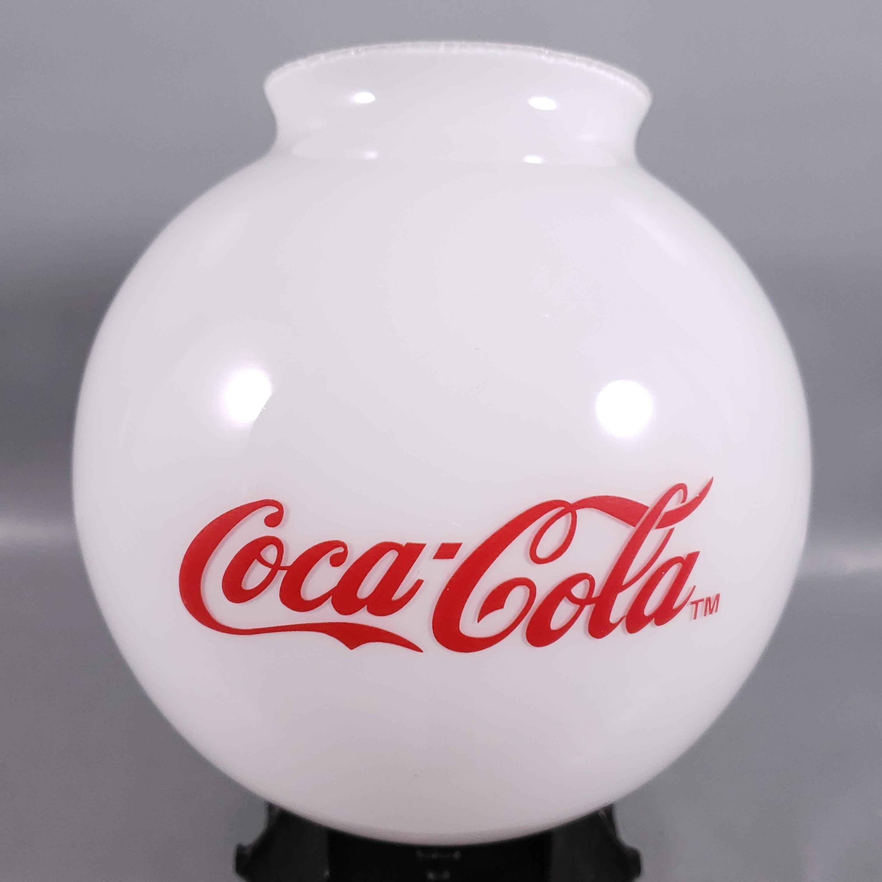 Vintage COCA-COLA GLASS GLOBE Light Shade Ceiling Fan Coke Lampshade ...