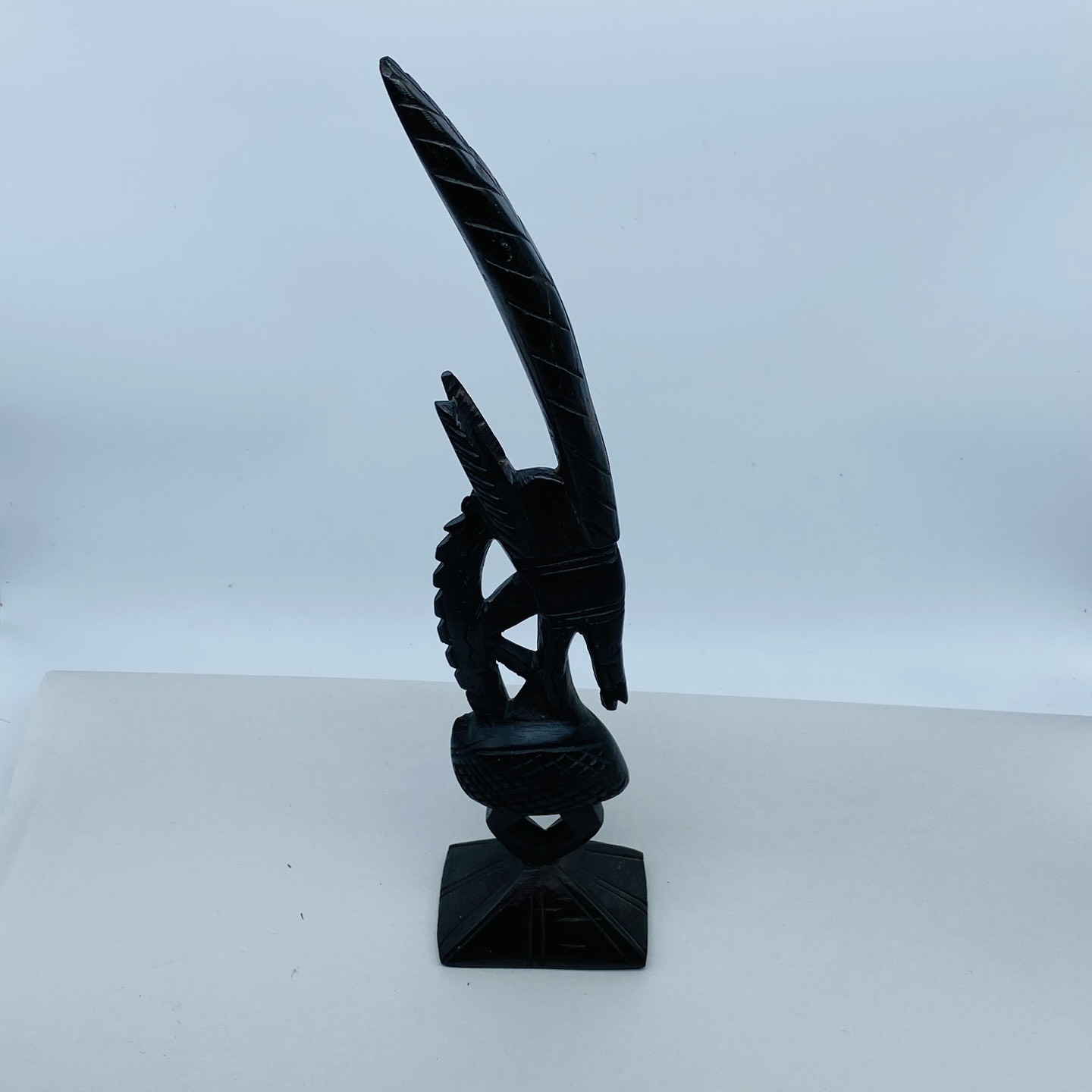 #1432 Chiwara Wood Mythological Figurine Mali 13 Inch
