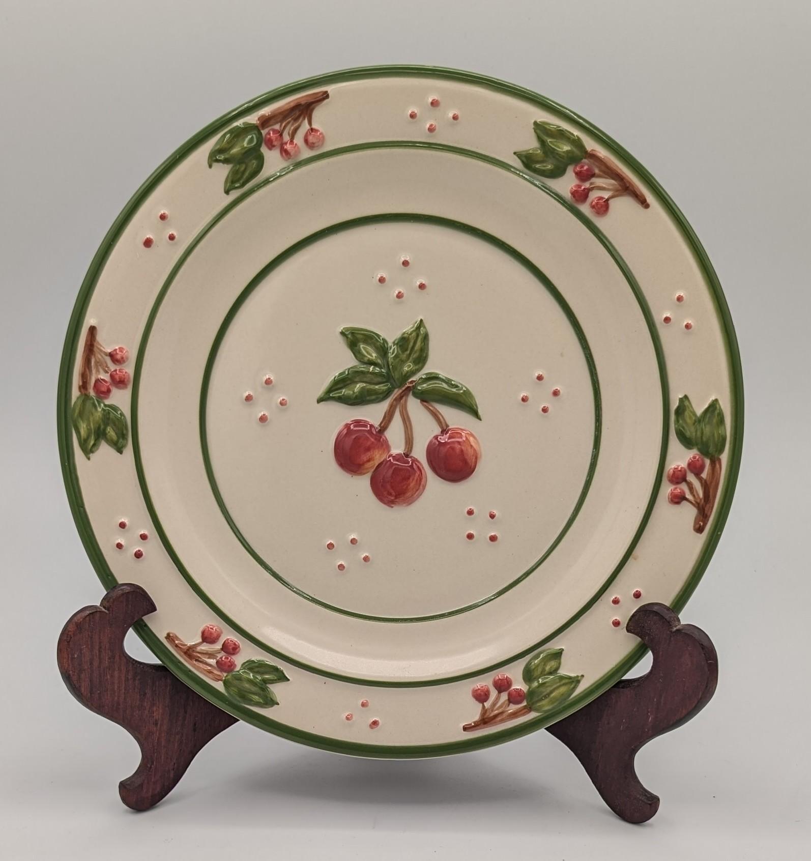 Cracker Barrel Stemmed Cherries Stoneware Collection Large Serving ...