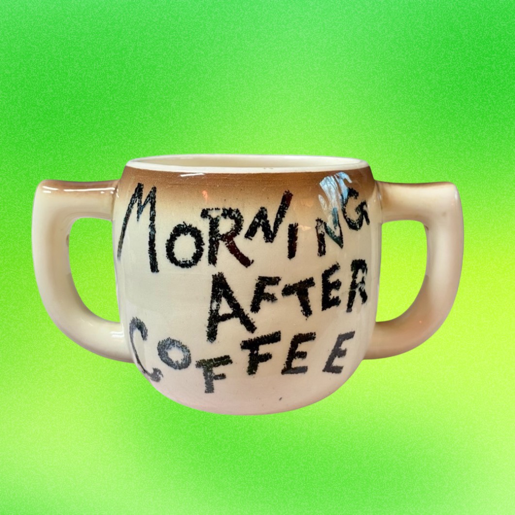 Double Handled Morning After Coffee Mug