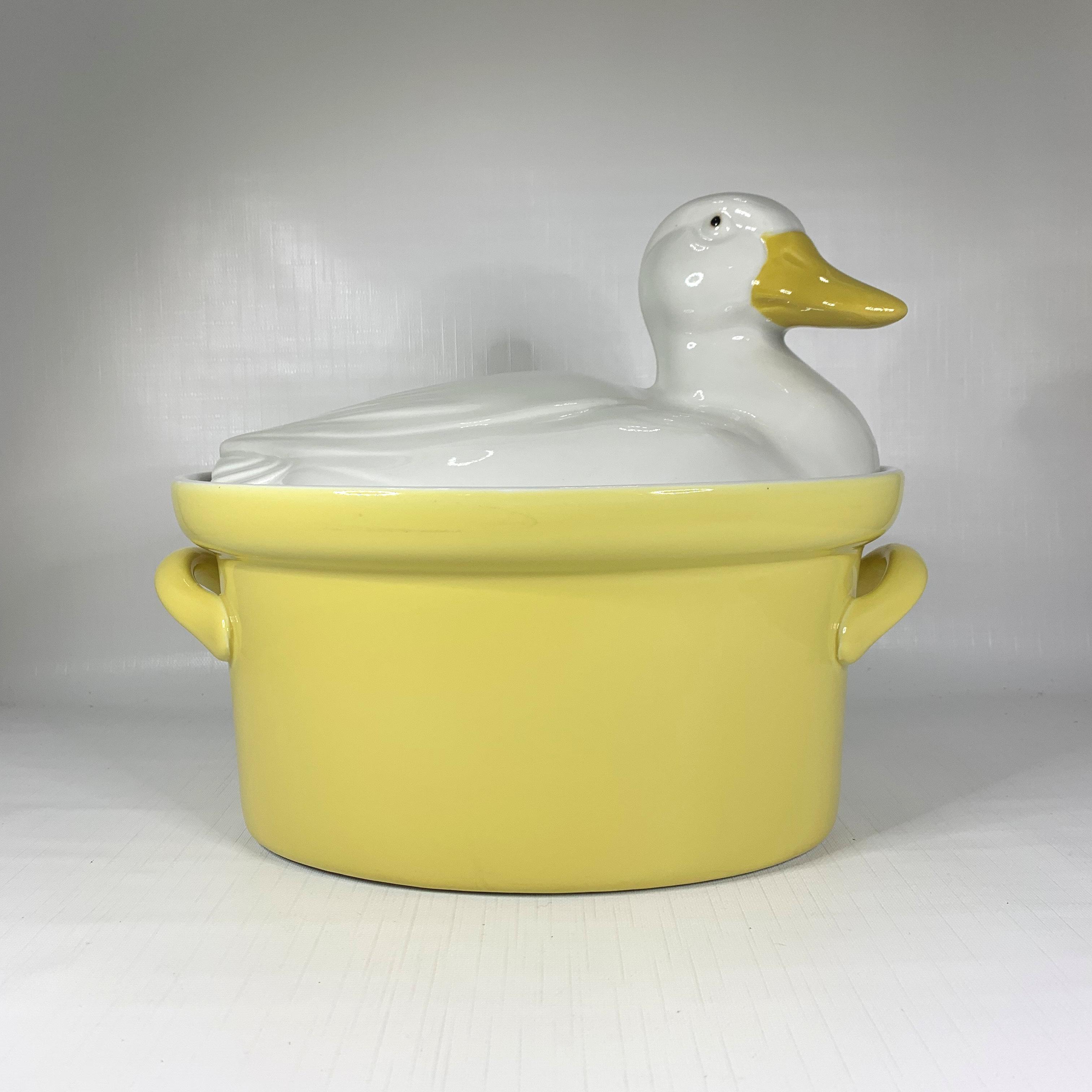 Hall Carbone Duck Covered Casserole Dish Baking Roasting Farmhouse ...