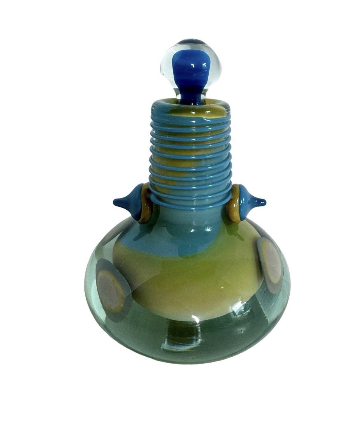 Robert Levin Art glass Pefume bottle/dresser bottle/hand blown art ...