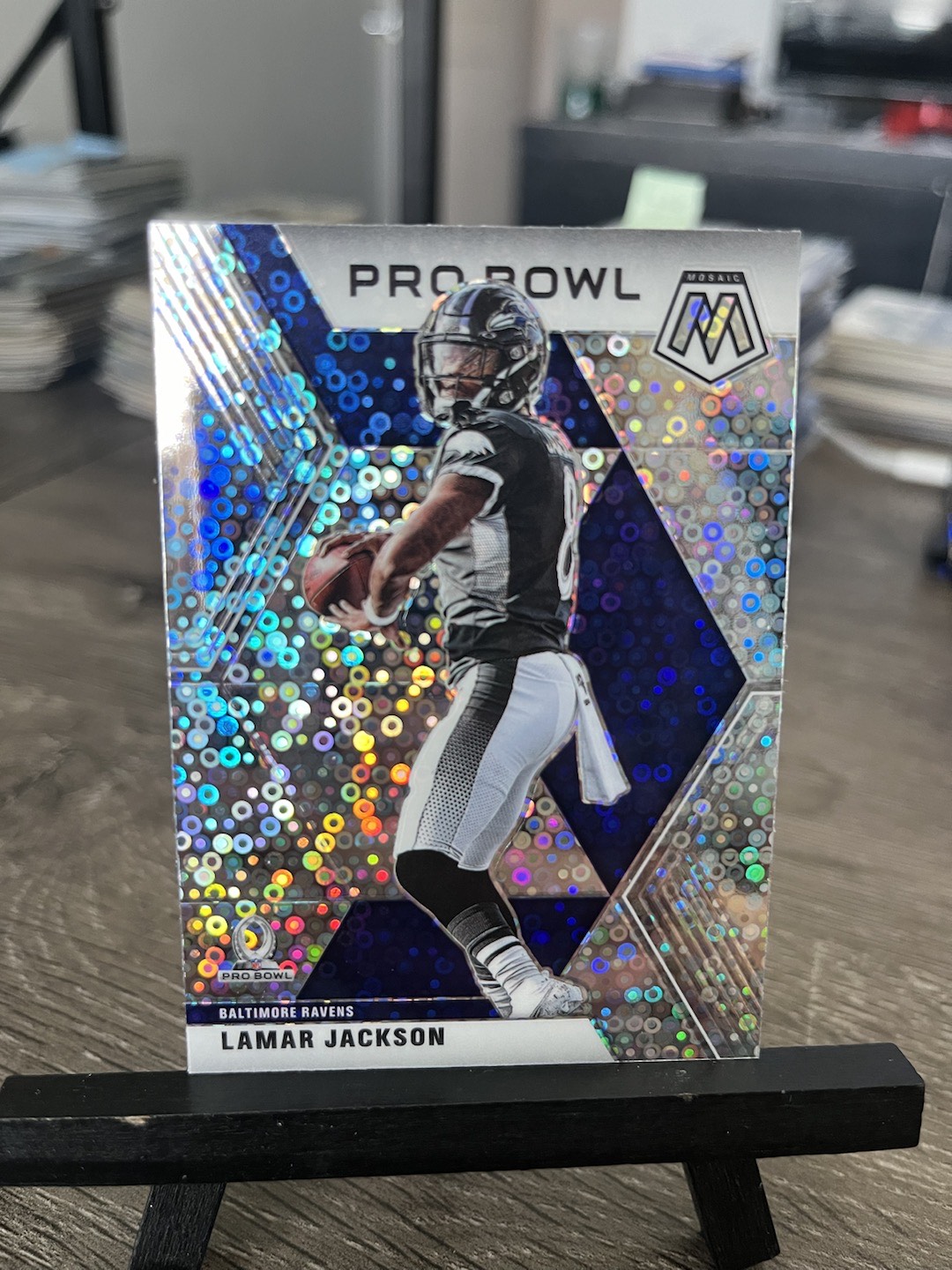 Lamar Jackson 2020 Mosaic Pro Bowl Silver Disco NFL Football Card ...