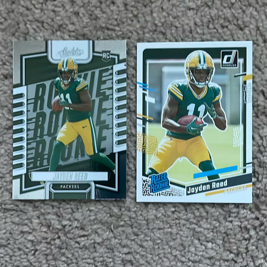 Jayden Reed Rookie Card Lot Green Bay Packers