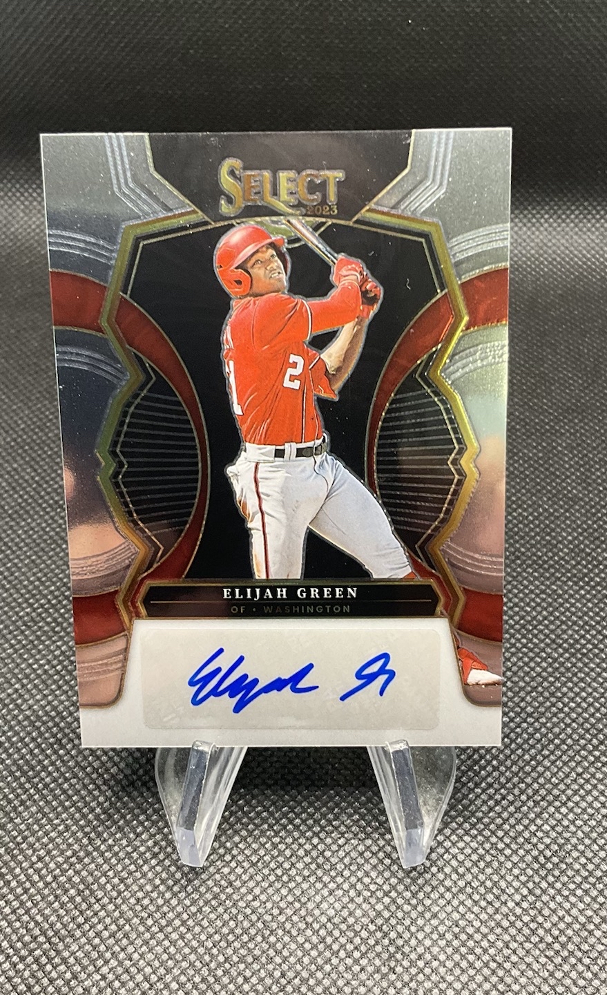 ELIJAH GREEN 2023 Select Baseball Autograph