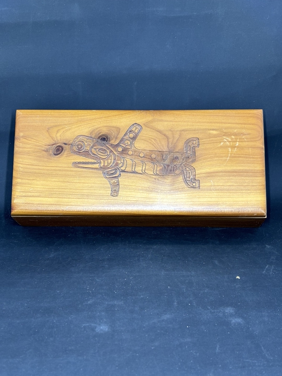 Inuit Carved Wood Box