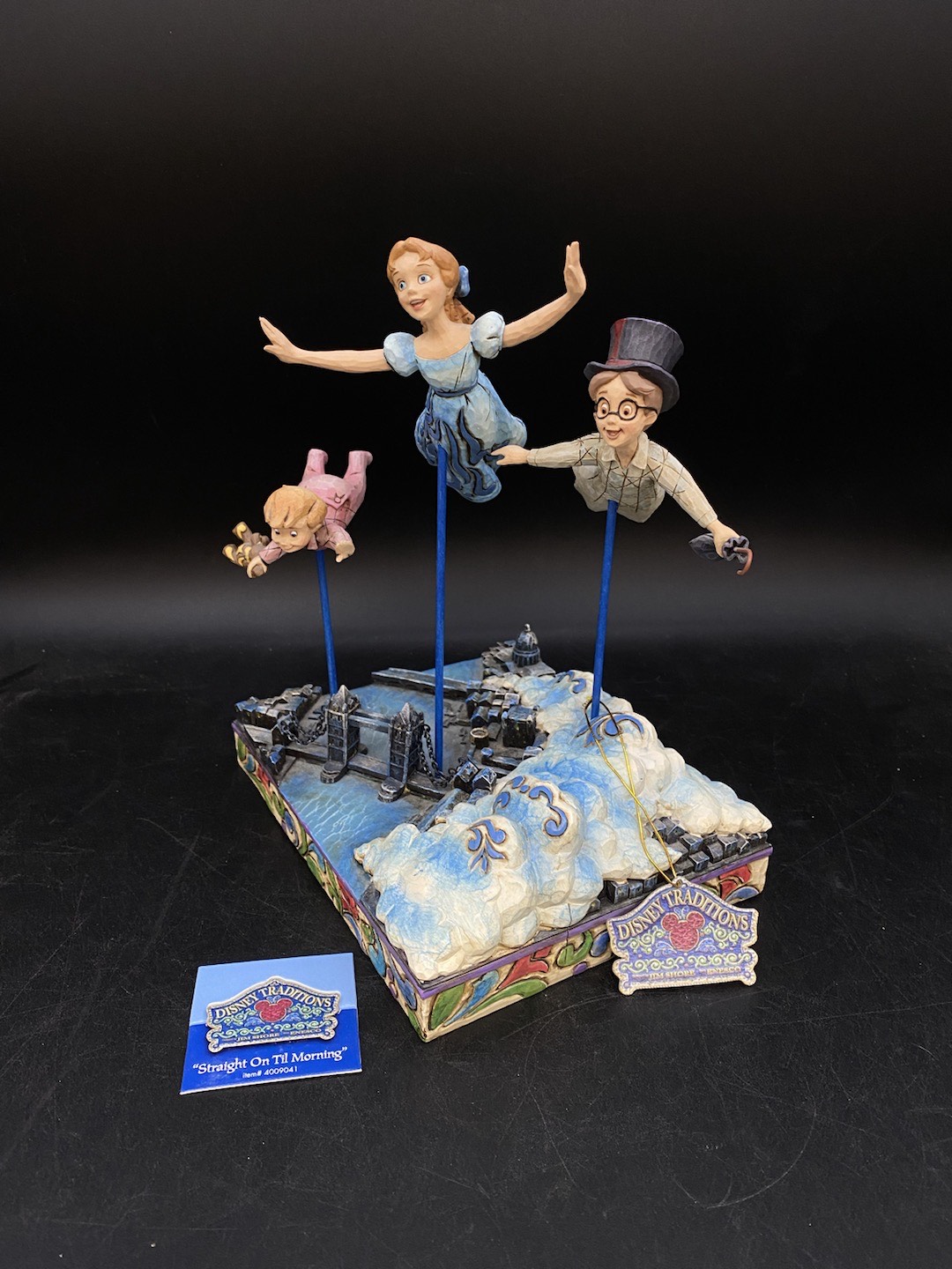 Jim Shore: Disney Showcase Peter Pan Darling Family "Straight On Til ...