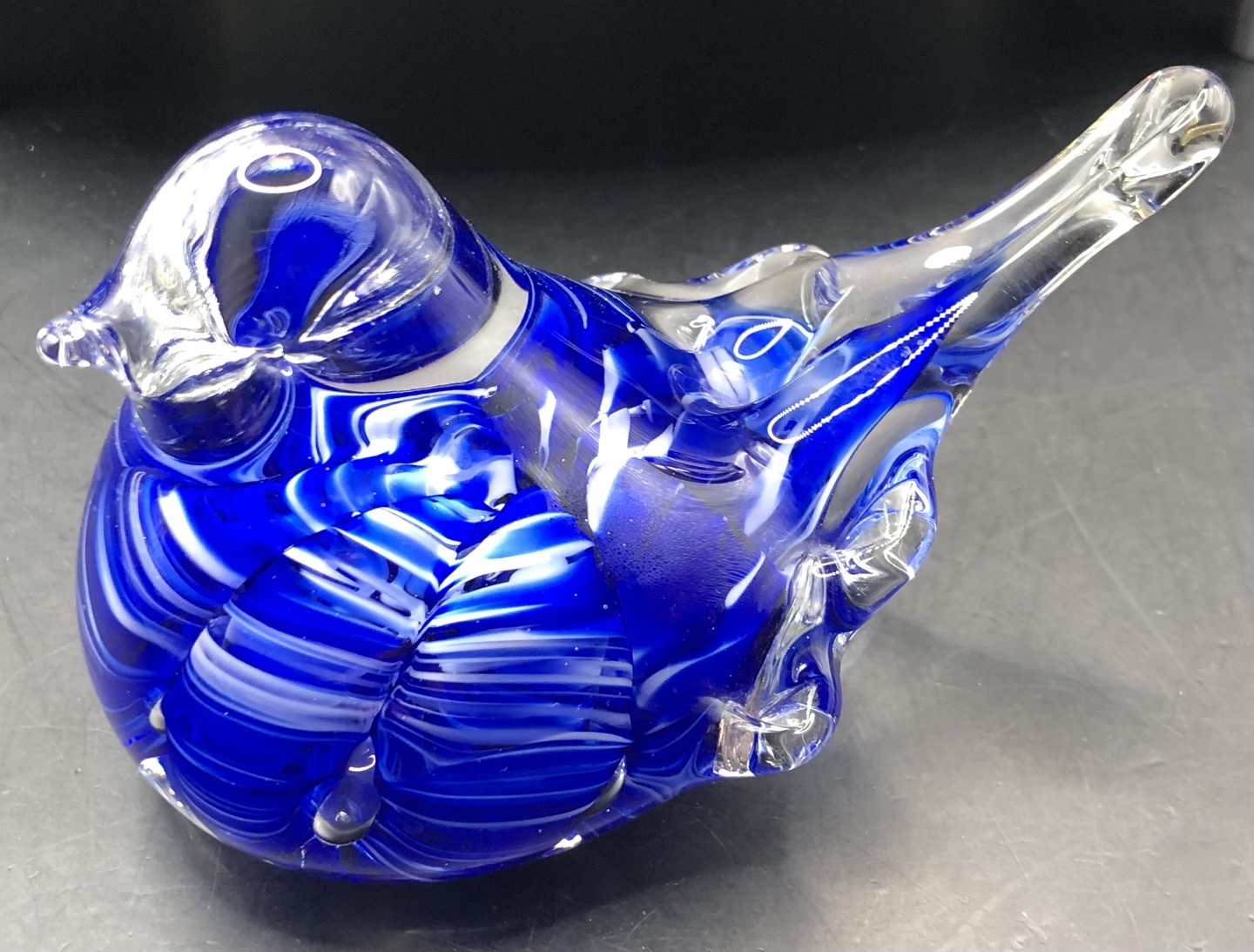 #10 - Larger Blue Joe Rice Bird Paperweights