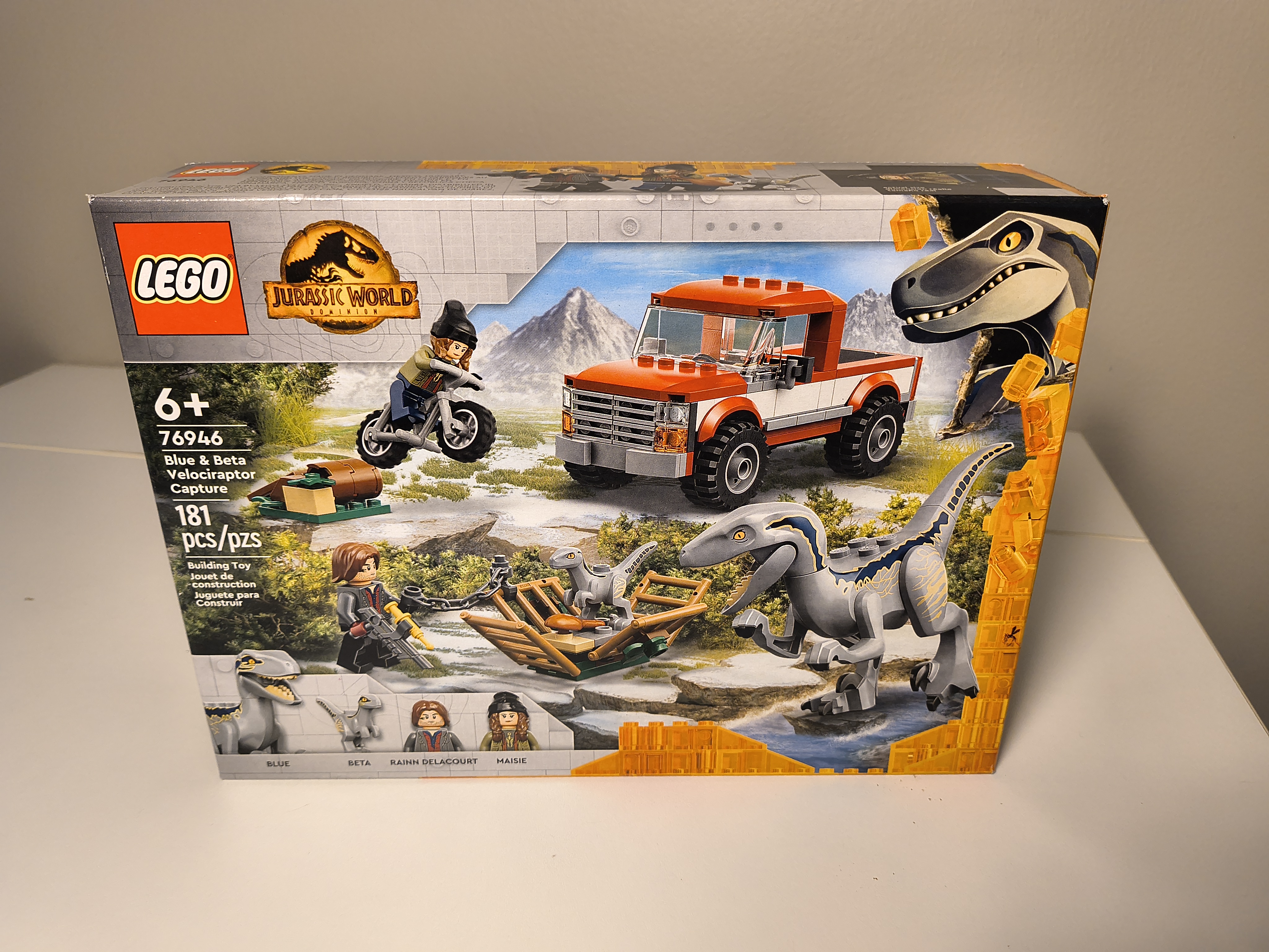 Lego Blue And Beta Velociraptor Capture 76946