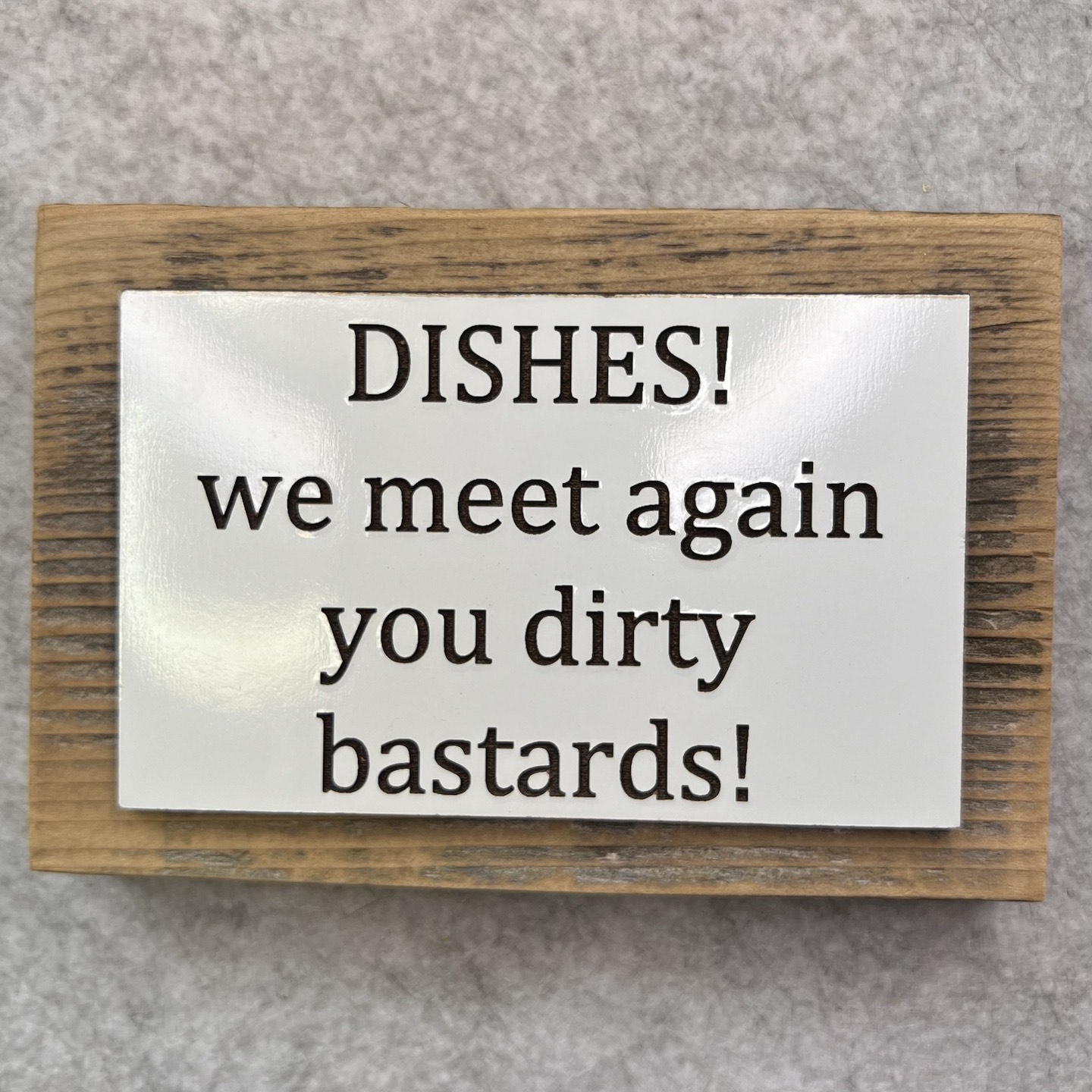 3x5” Wooden Sign Dishes….