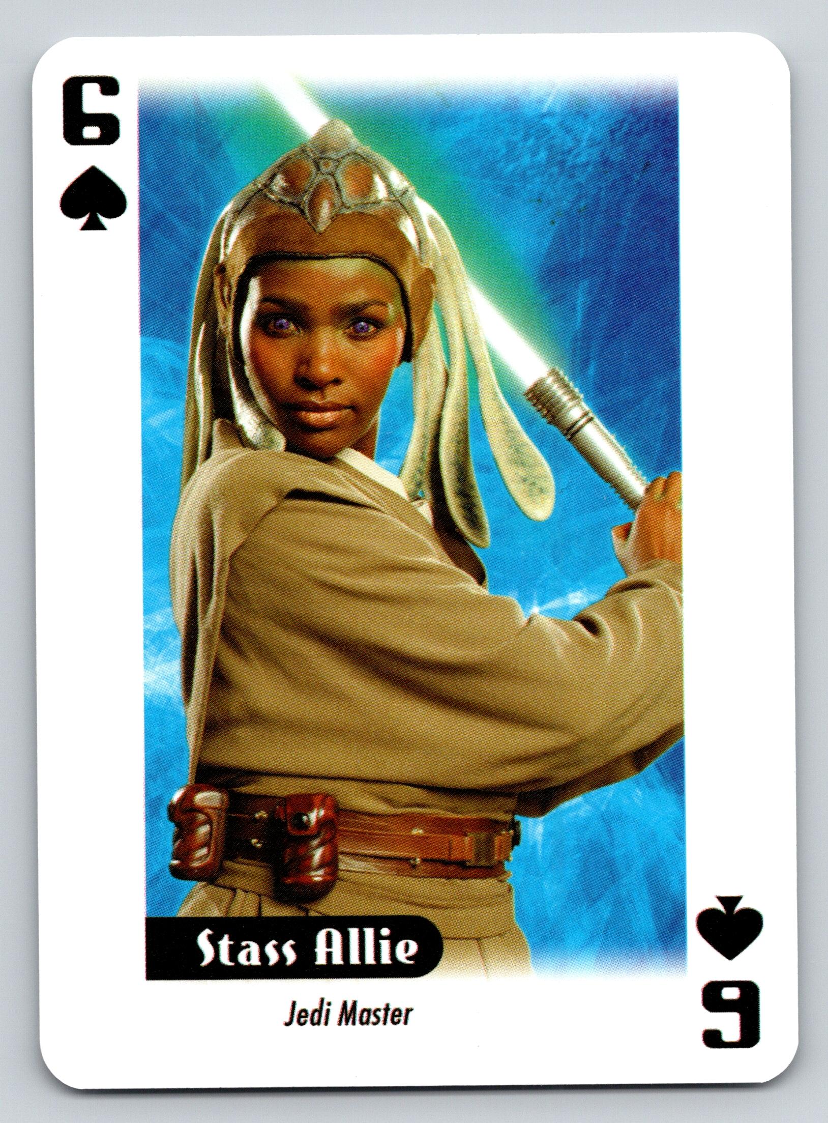 Star Wars Stass Allie Jedi Master Swap Card Six of Spades Playing Card - TC538