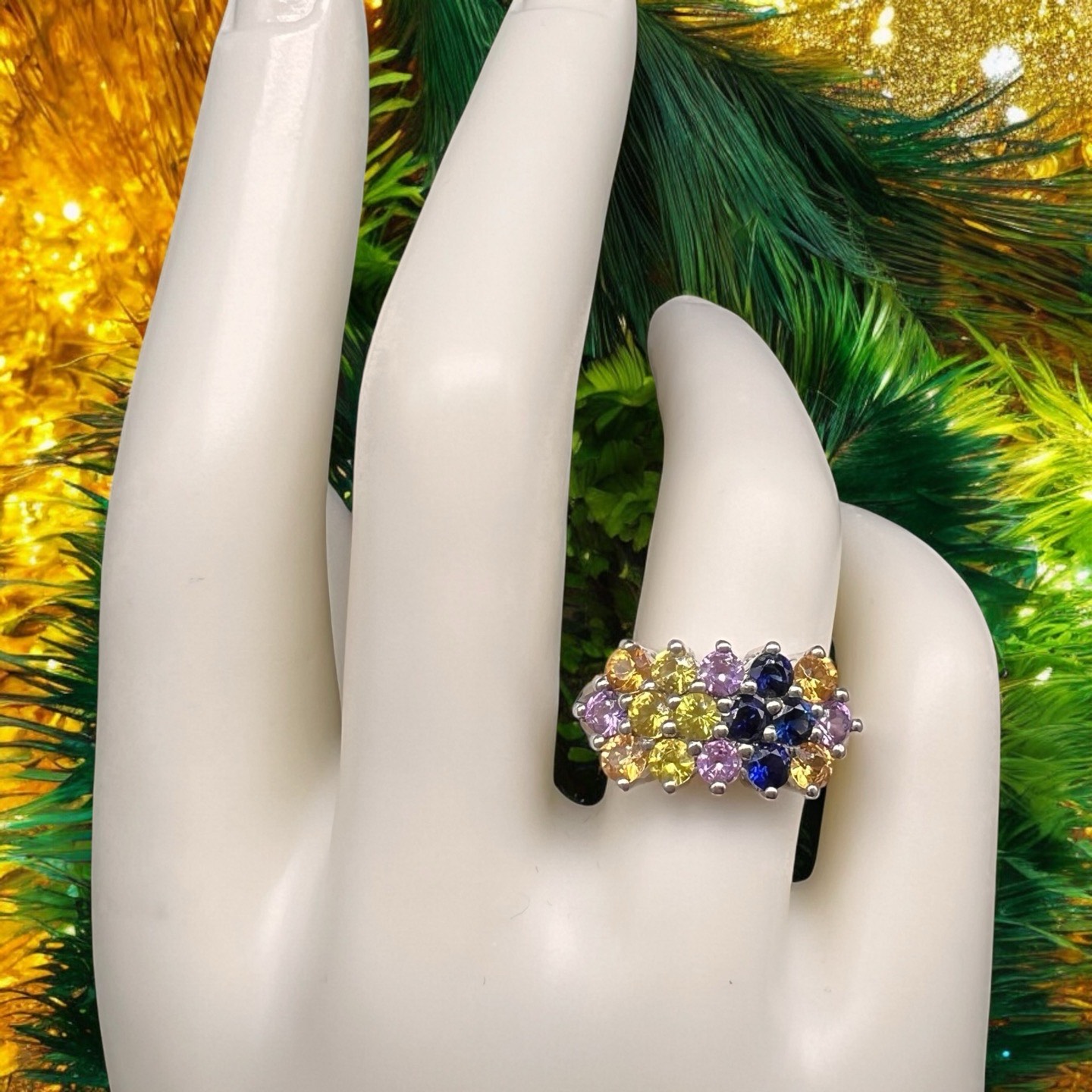 Chuck Clemency STS Karis 925 Sterling Silver Multicolored Created ...