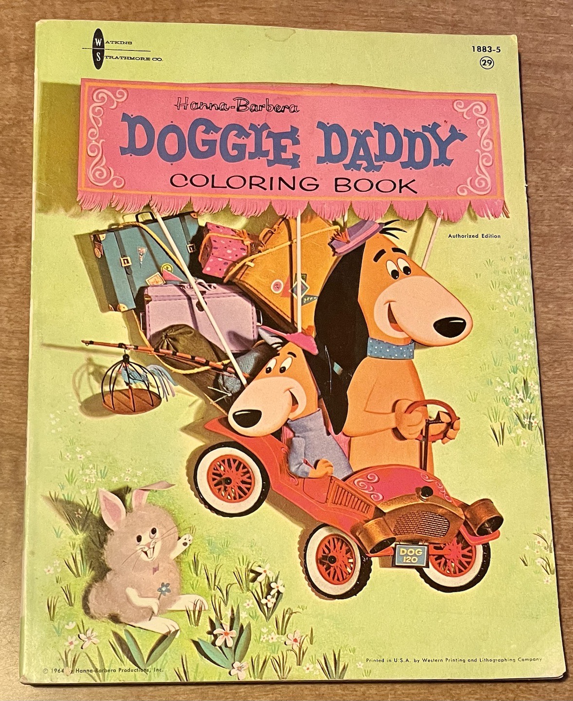 Vintage 1963 Hanna-Barbera DOGGIE DADDY Coloring Book TV Cartoon ...
