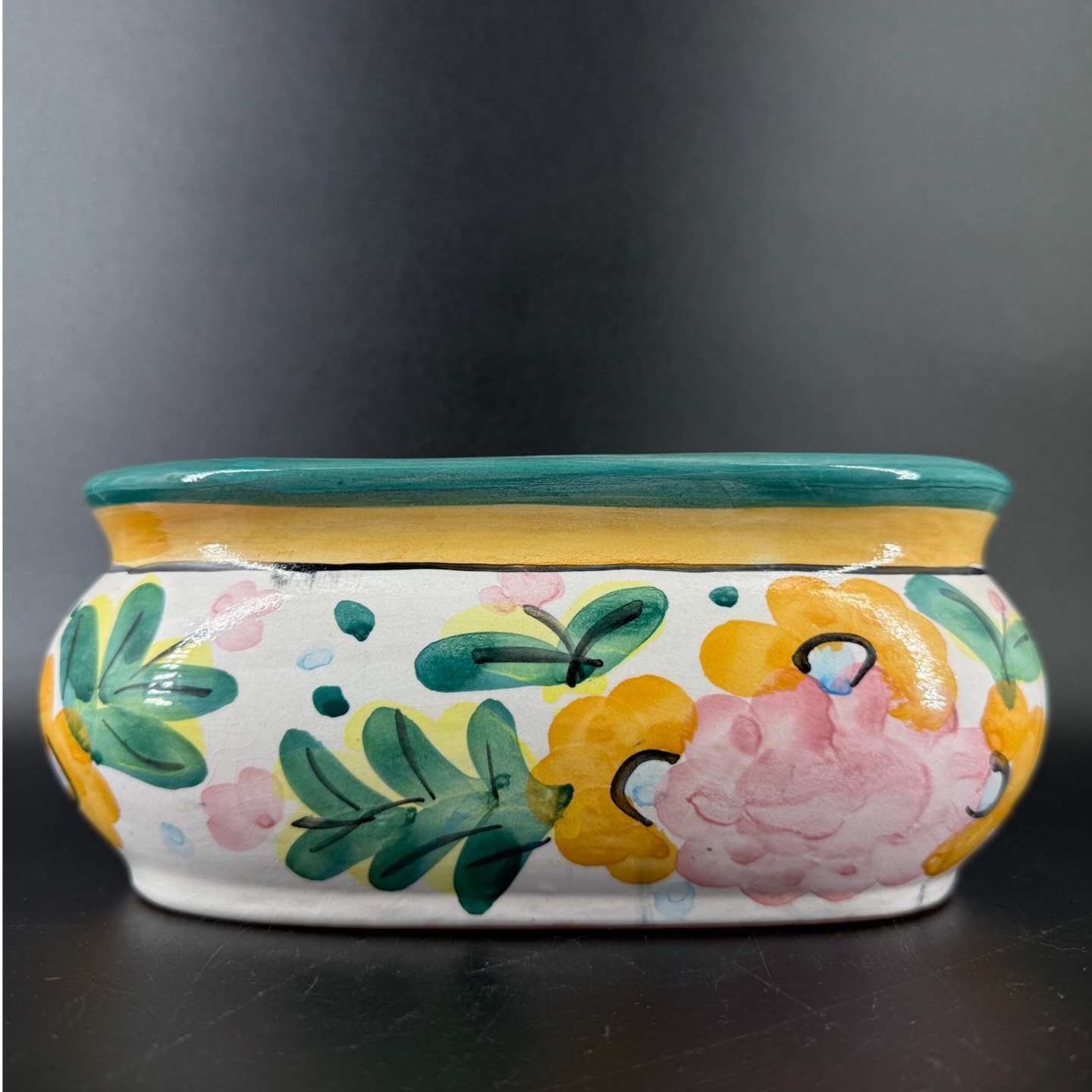 Floral Terracotta Planter