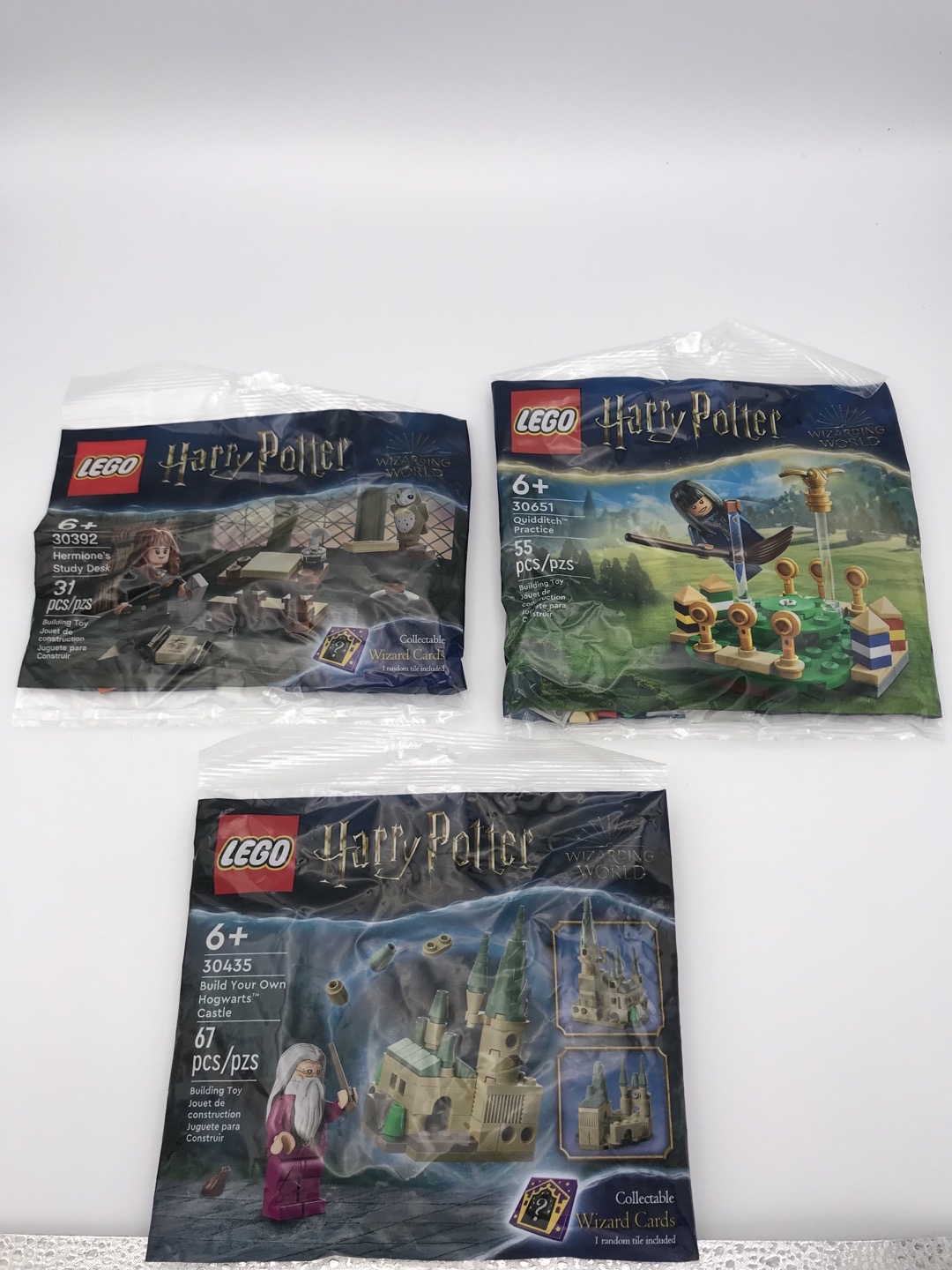 Lego Harry Potter Polybag 30392 30651 & 30435 Hermione/Quidditch ...