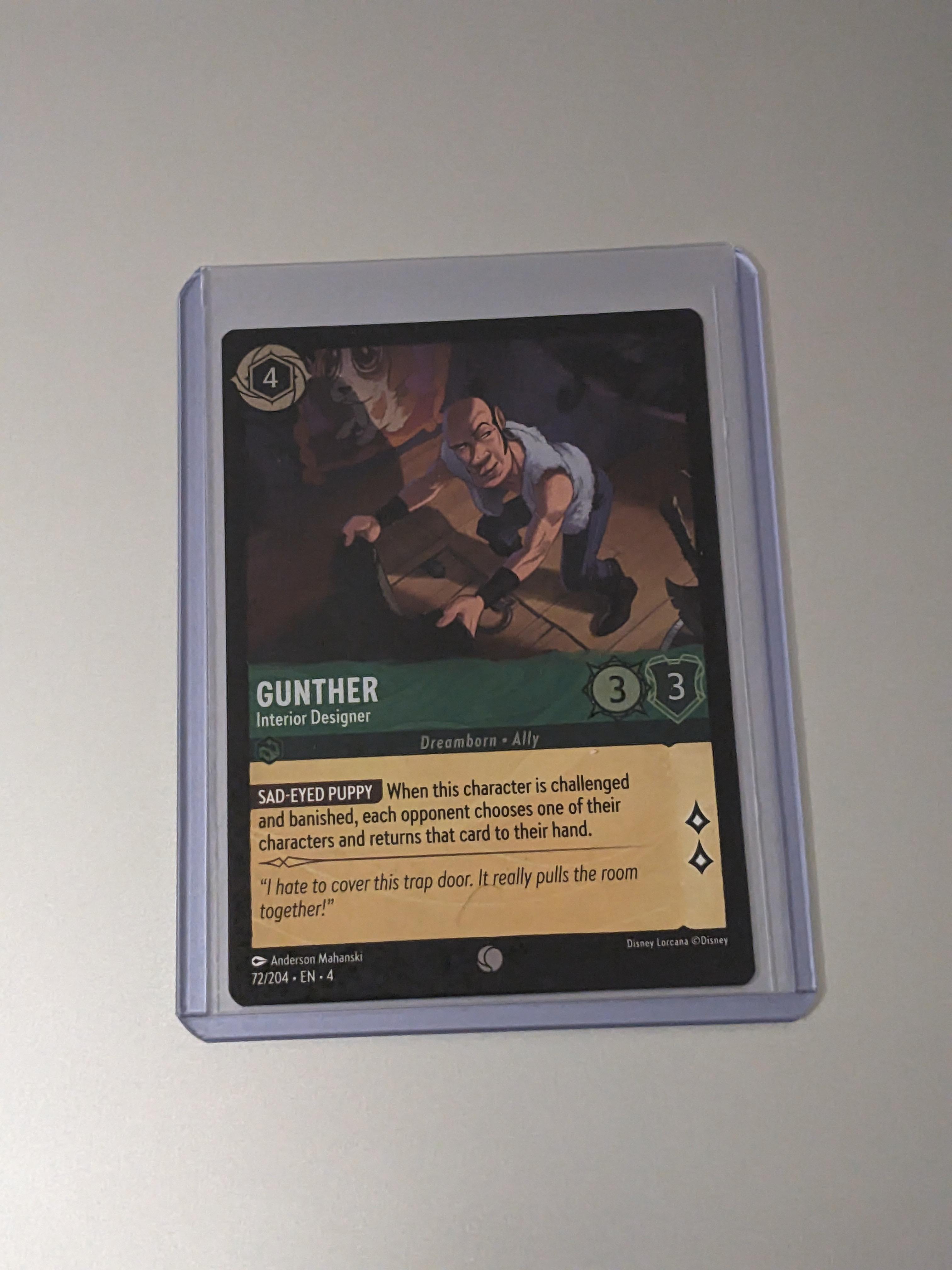 Gunther Disney Lorcana Ursula's Return - Interior Designer Foil