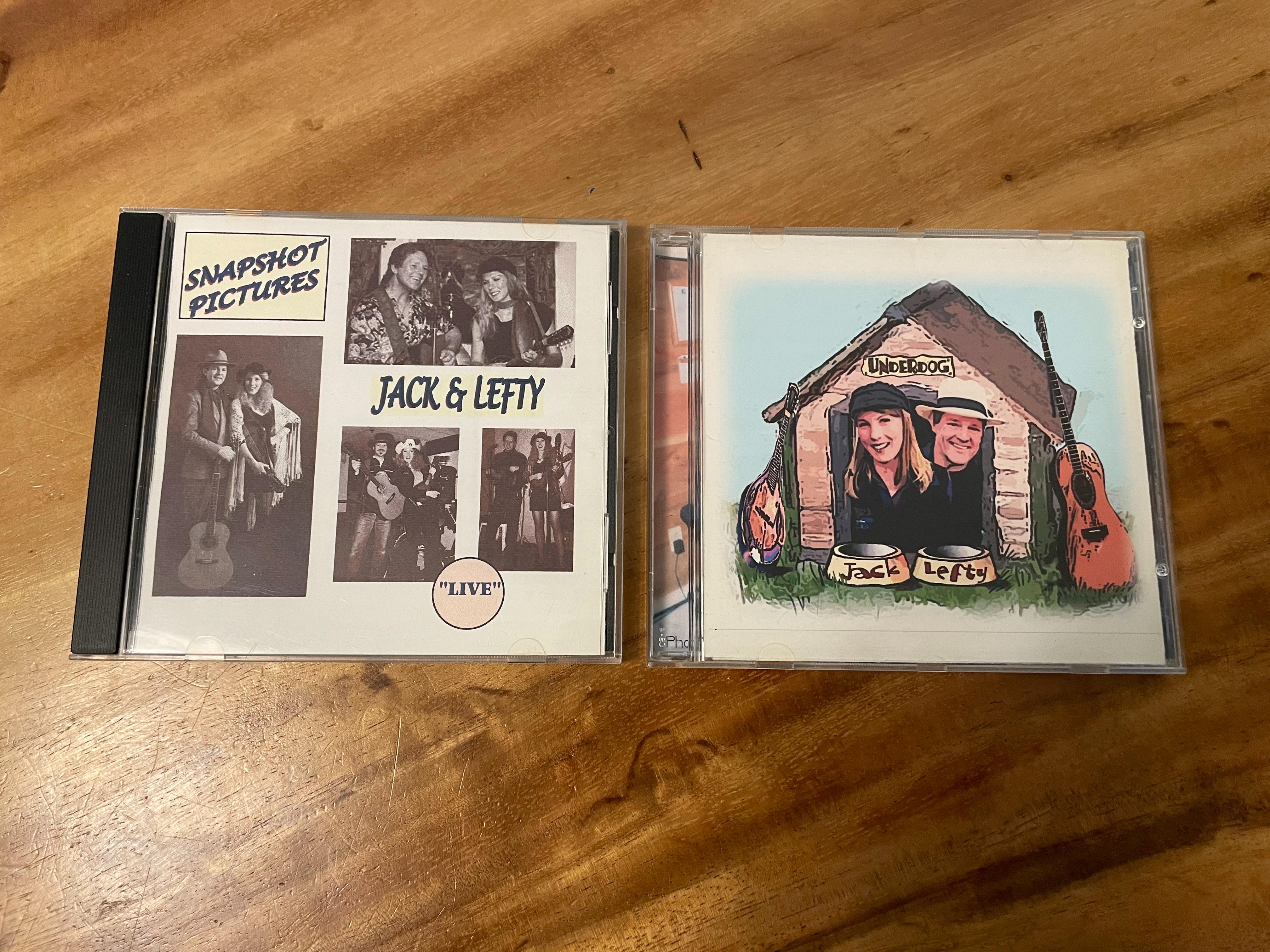 Jack & Lefty CD Lot of 3 Snapshot Pictures Underdog Tried & Tune