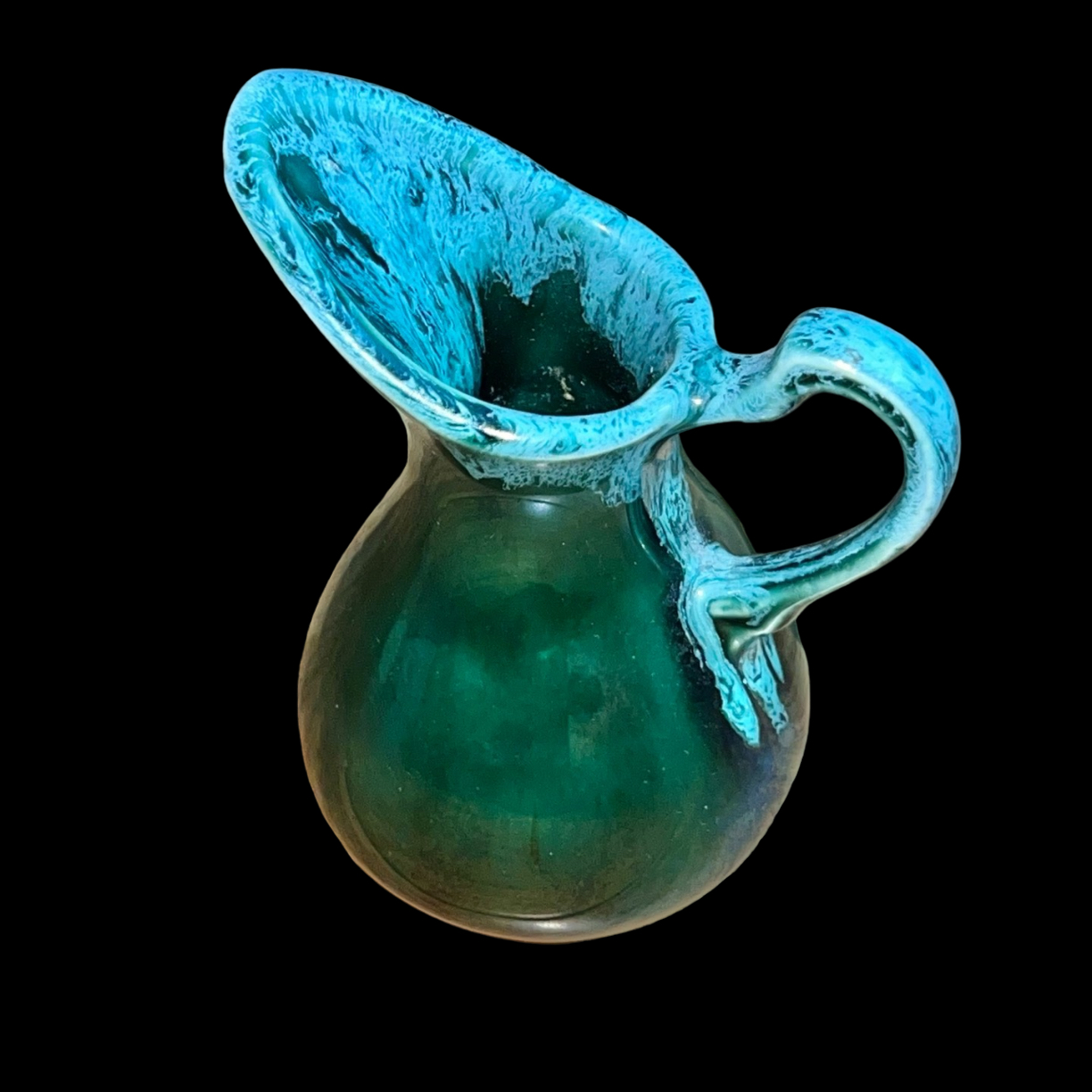 Atomic Green Glaze Little Pitcher