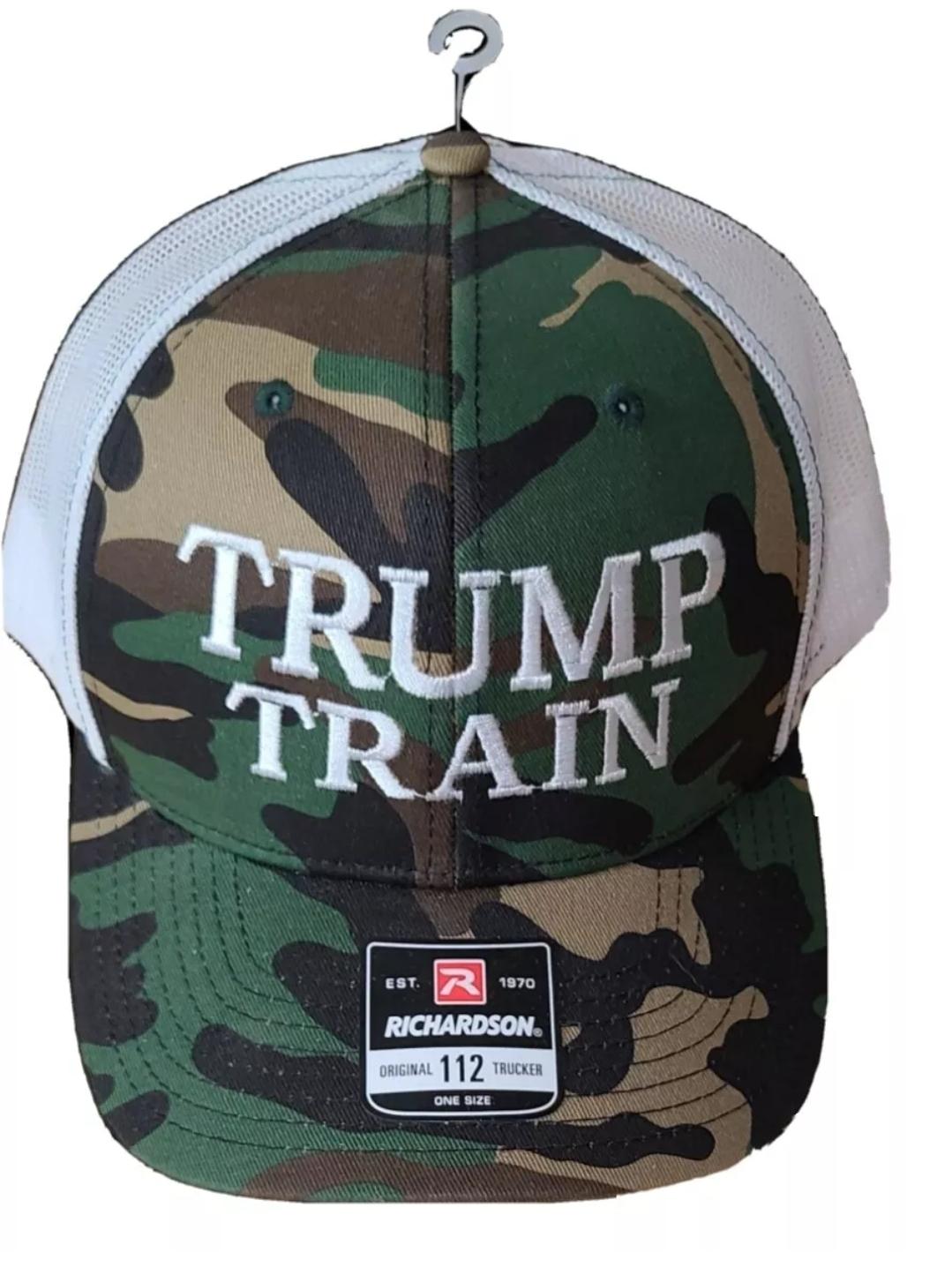 Trucker Trump Train Snap Back Hat A Richardson Original 112, Camo ...