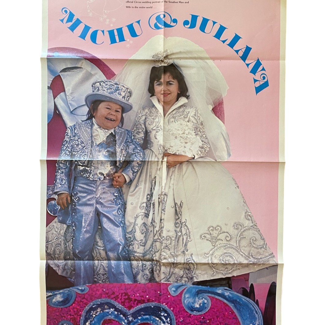 Michu & Julianna Wedding Poster Ringling Brothers 1977